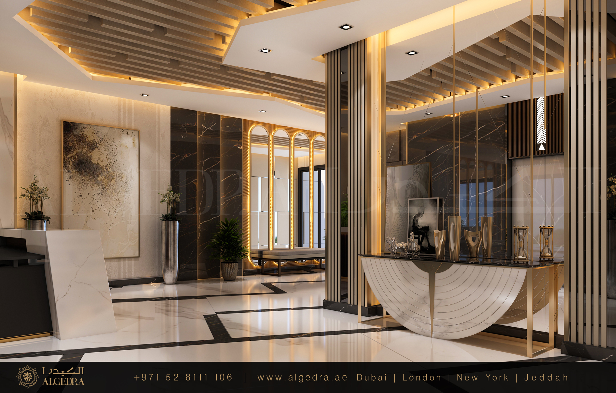 Modern Style Apartment Entrance Design by ALGEDRA Interior Design at ...