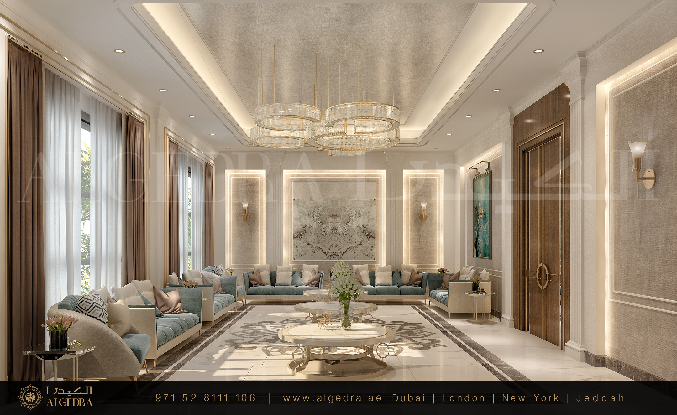 Luxurious and Contemporary Majlis Design by ALGEDRA by ALGEDRA Interior ...