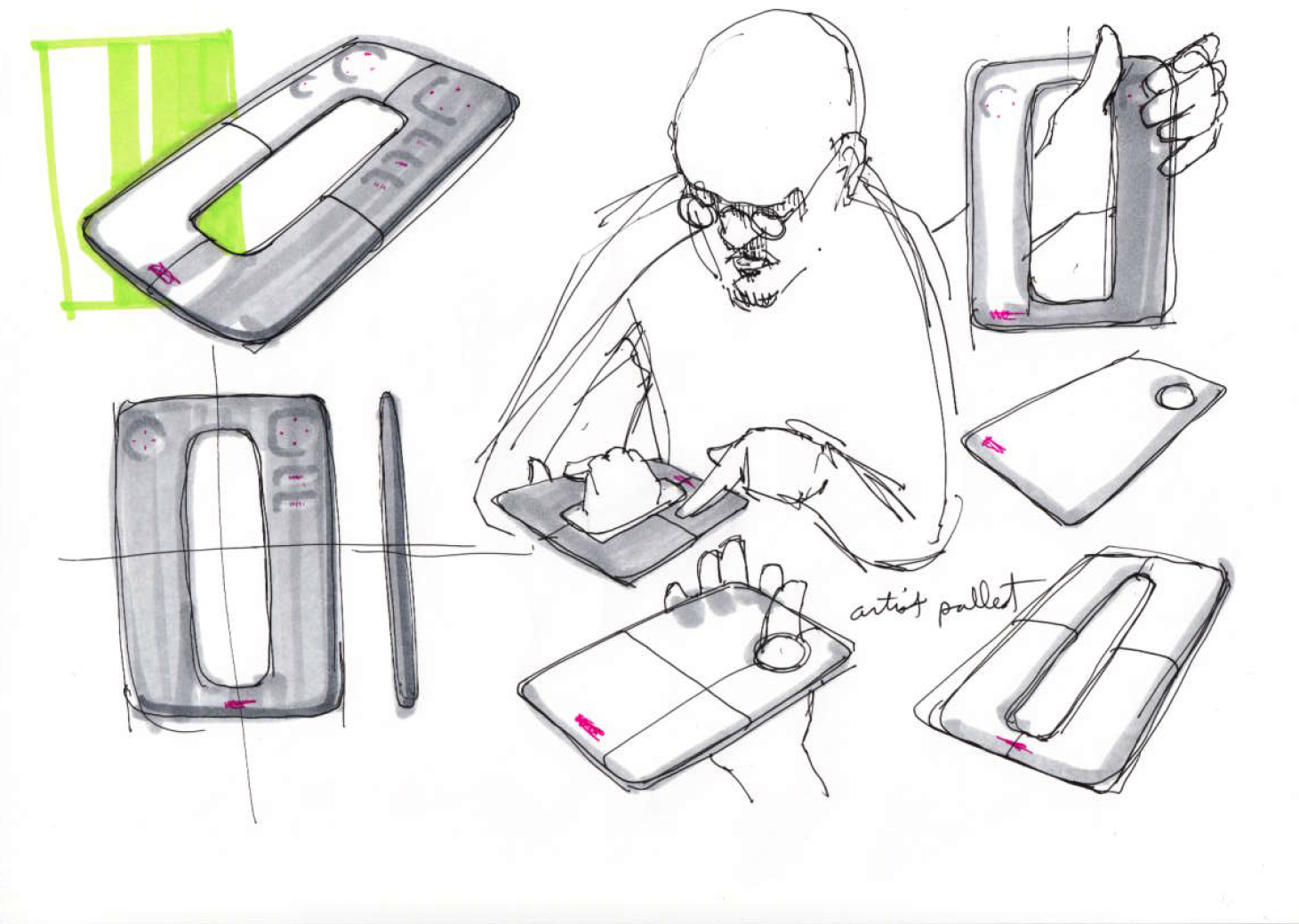 consumer electronic sketch development by Ronald Lytel at Coroflot.com