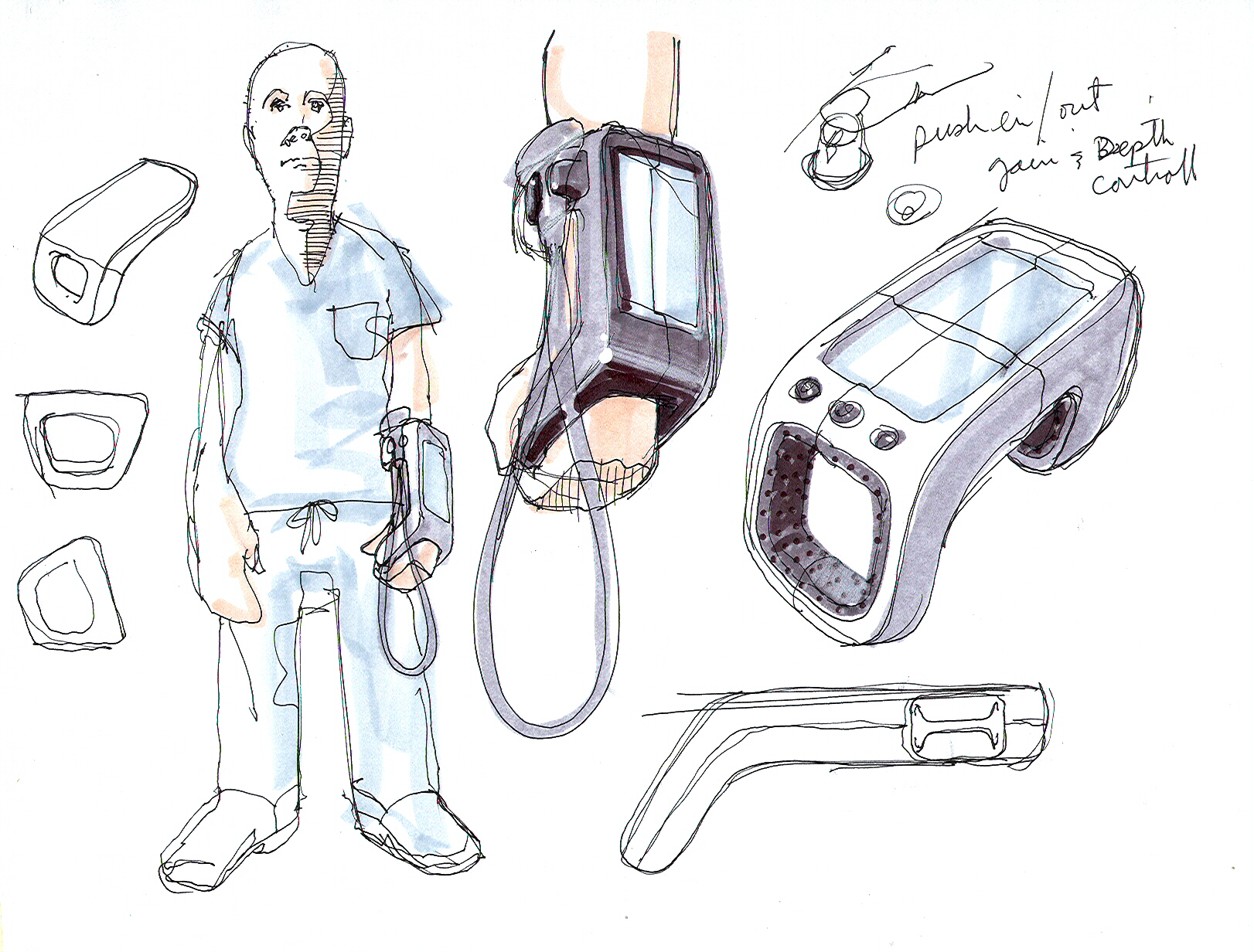 wearable product sketch development by Ronald Lytel at Coroflot.com