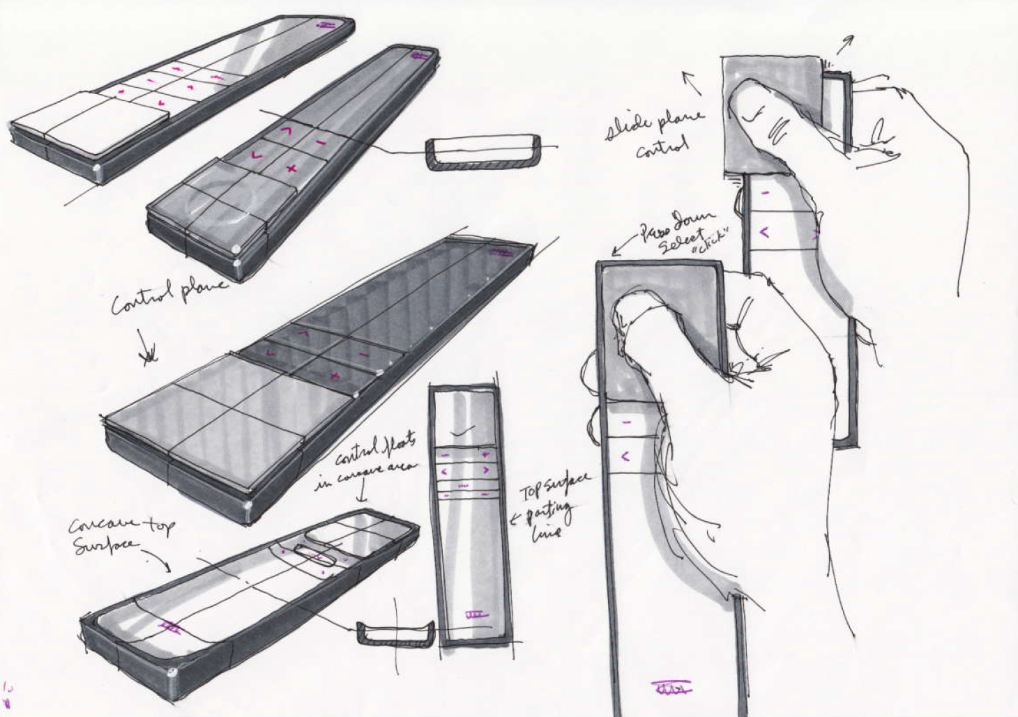 consumer electronic sketch development by Ronald Lytel at Coroflot.com