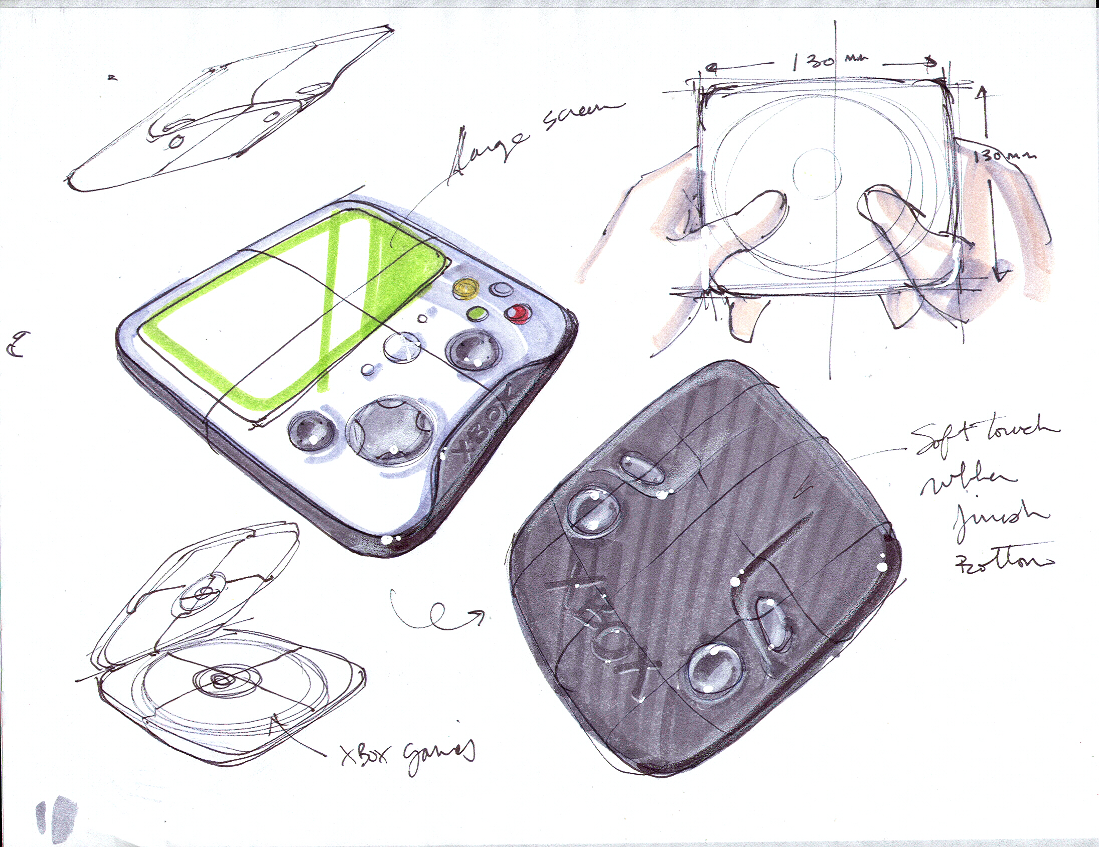 consumer electronic sketch development by Ronald Lytel at Coroflot.com