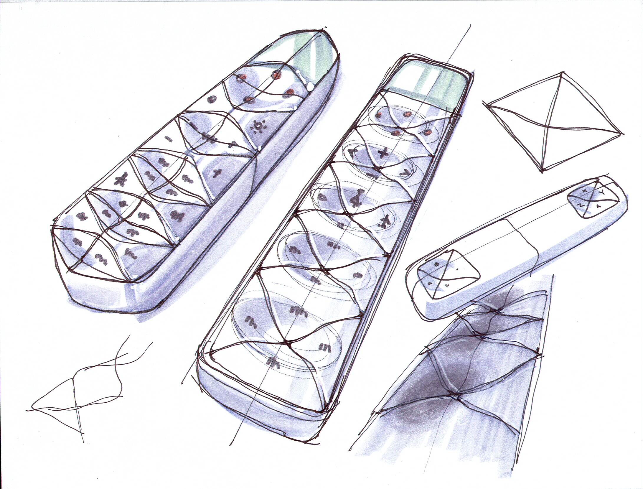 hand held product sketch development by Ronald Lytel at Coroflot.com