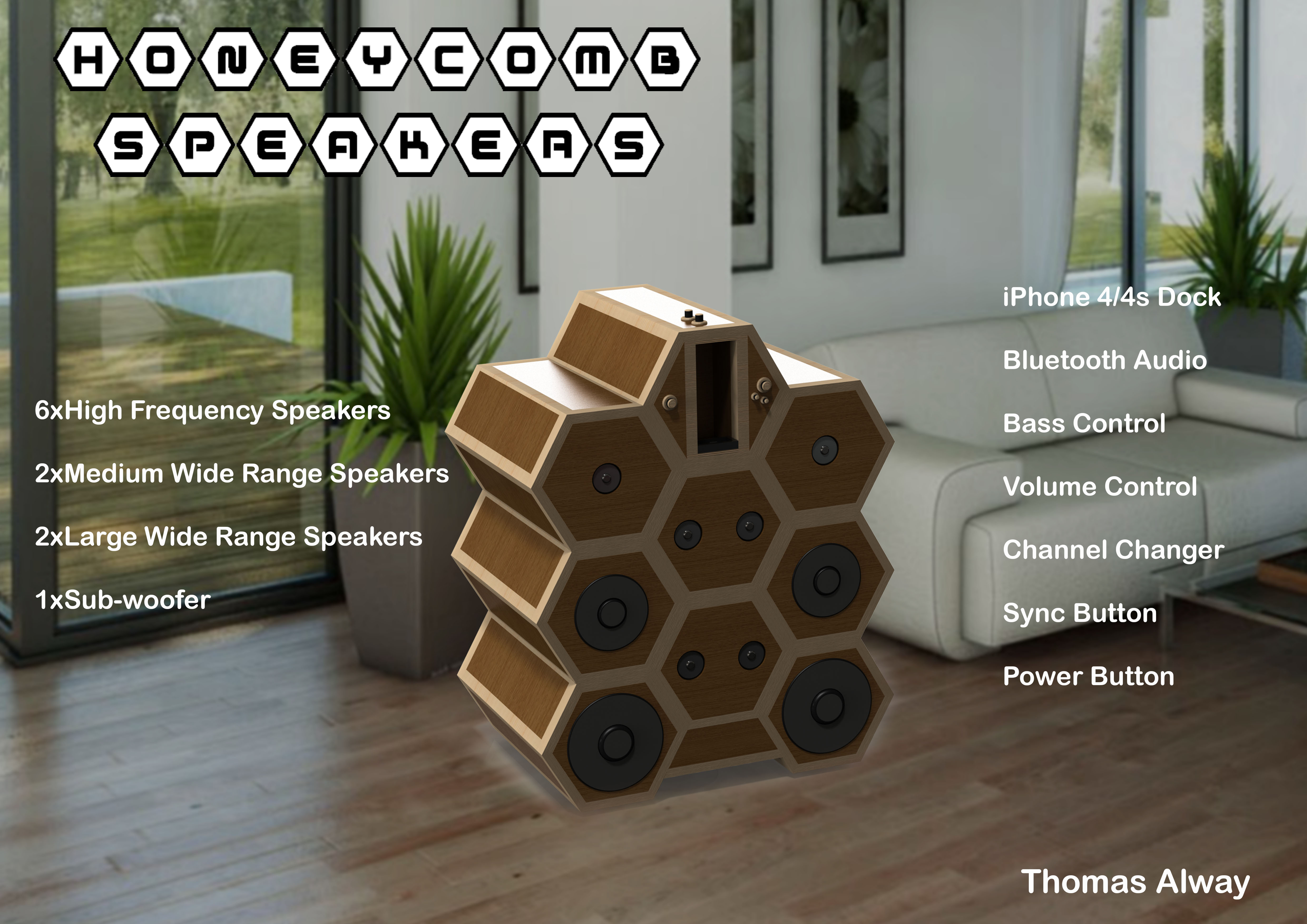 Nature Inspired Speakers (A-Level) by Thomas Alway at Coroflot.com