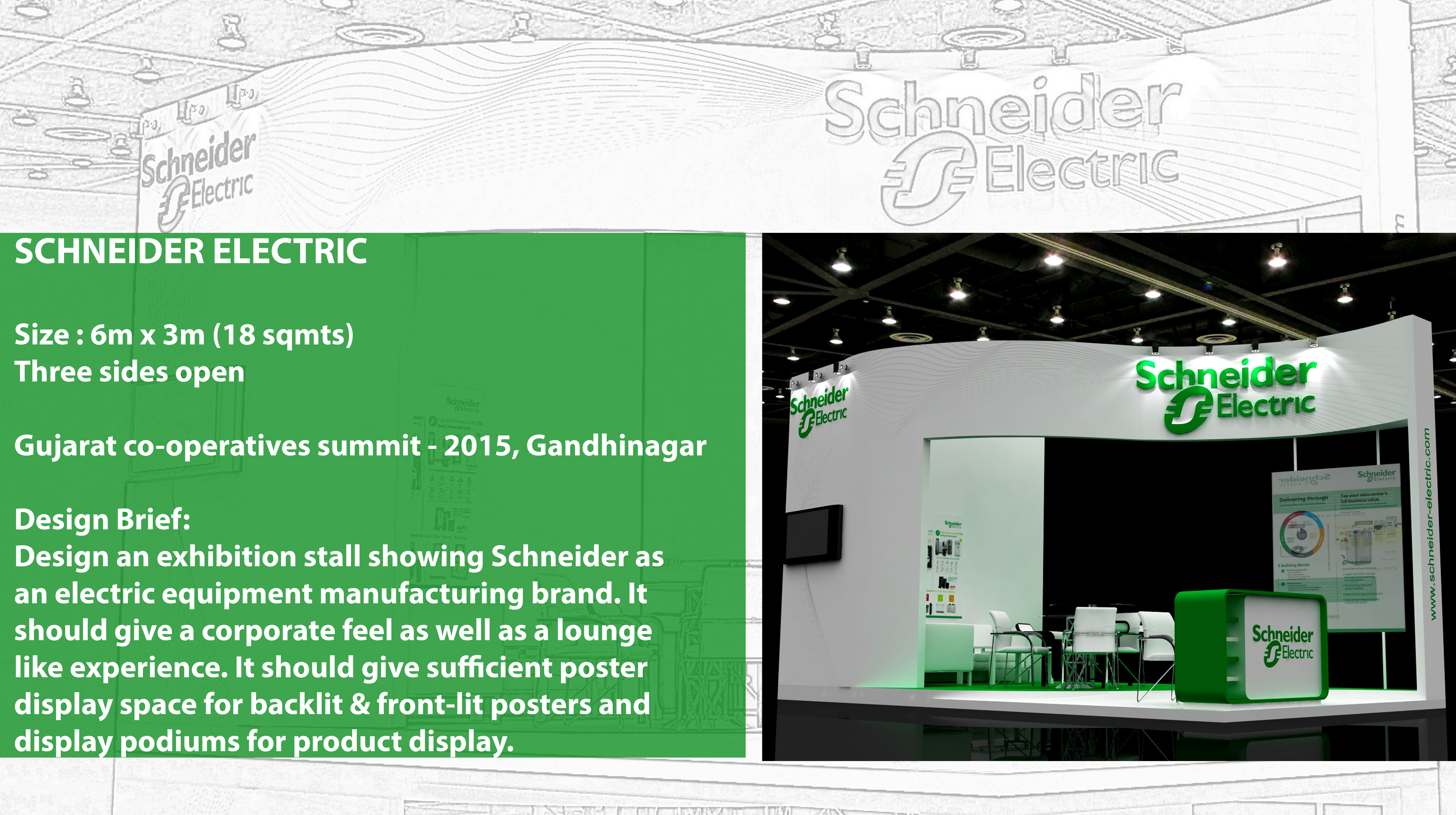 Schneider Electric Stall design option by Vaidehi Oza at Coroflot.com