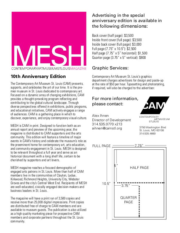 MESH Advertisement (Indesign) by Victoria Liu at Coroflot.com