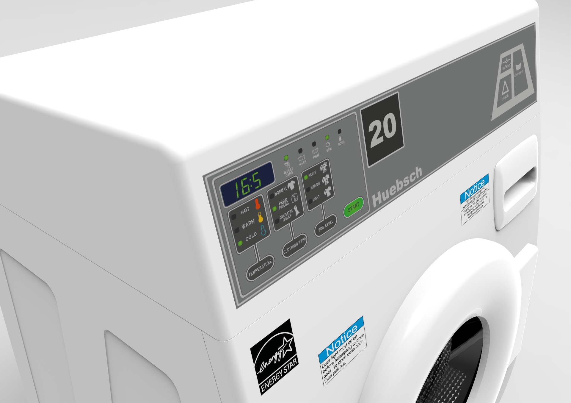 Redesign of a washing machine Interface by Chris Green at Coroflot.com