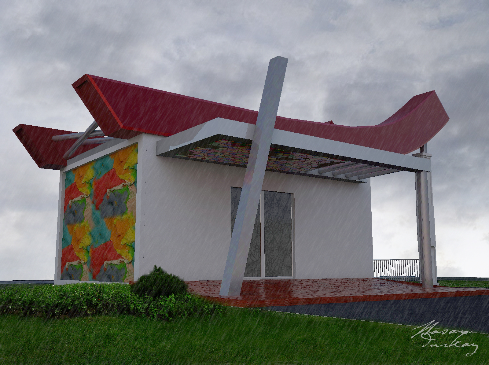 Security Guard Room 3d Design by Hasan Türkay at Coroflot.com