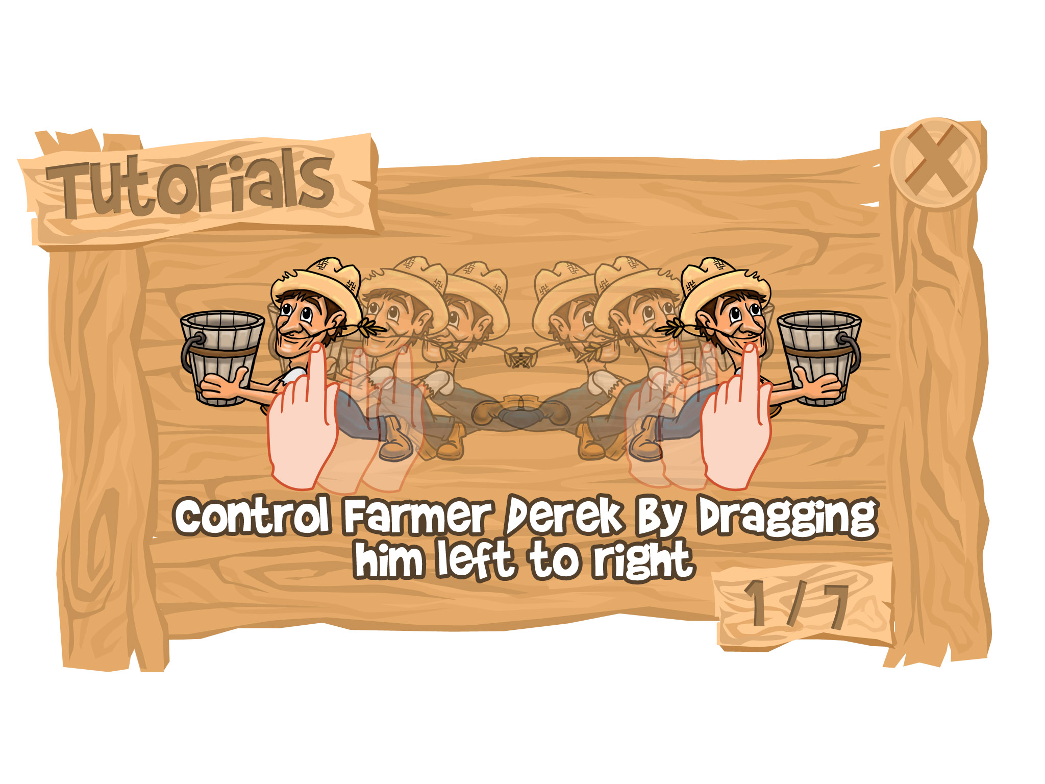 Farmer Derek IOS game design by Allen Mendoza at Coroflot.com
