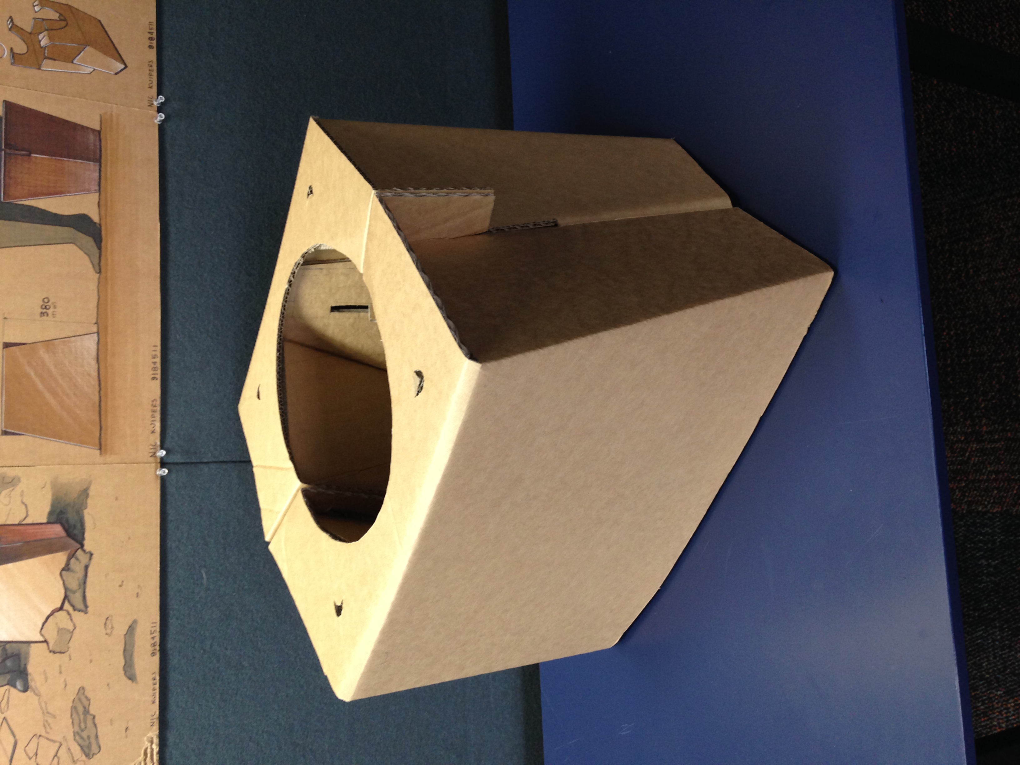 Disaster Relief Cardboard Toilet by Nic Kuipers at Coroflot.com