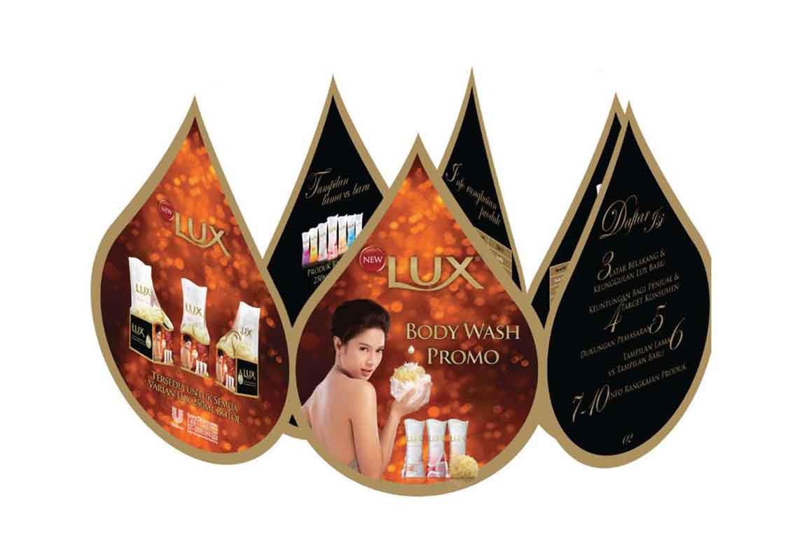 Unilever leaflet and sampling leaflet by Elisabeth Putri at Coroflot.com