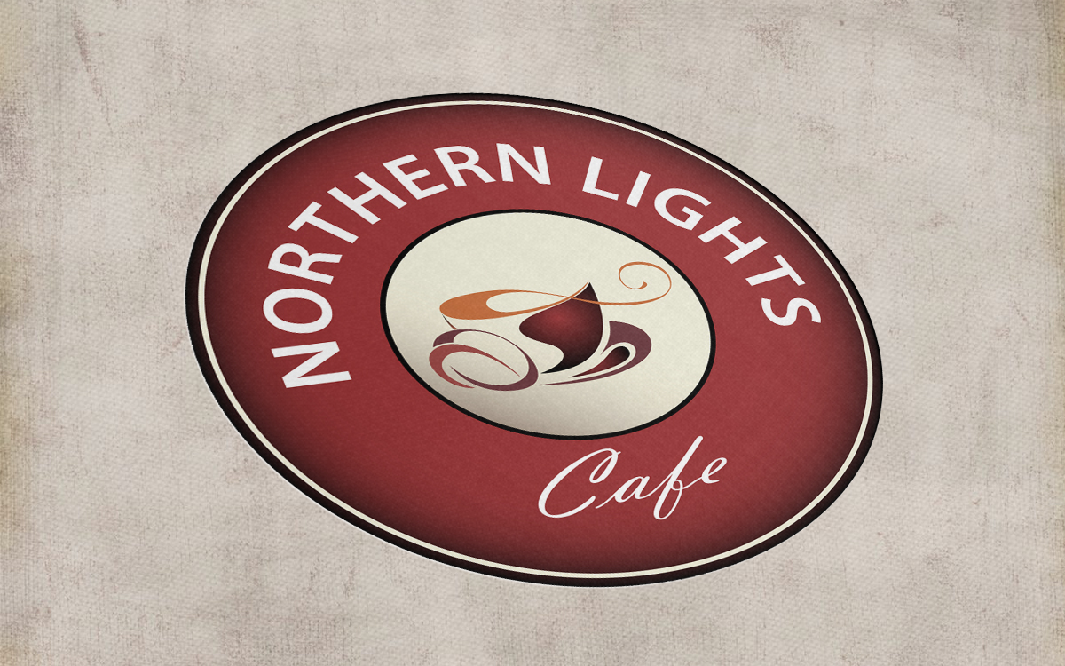 Northern Lights Cafe Logo Development by Melissa Doar at Coroflot.com