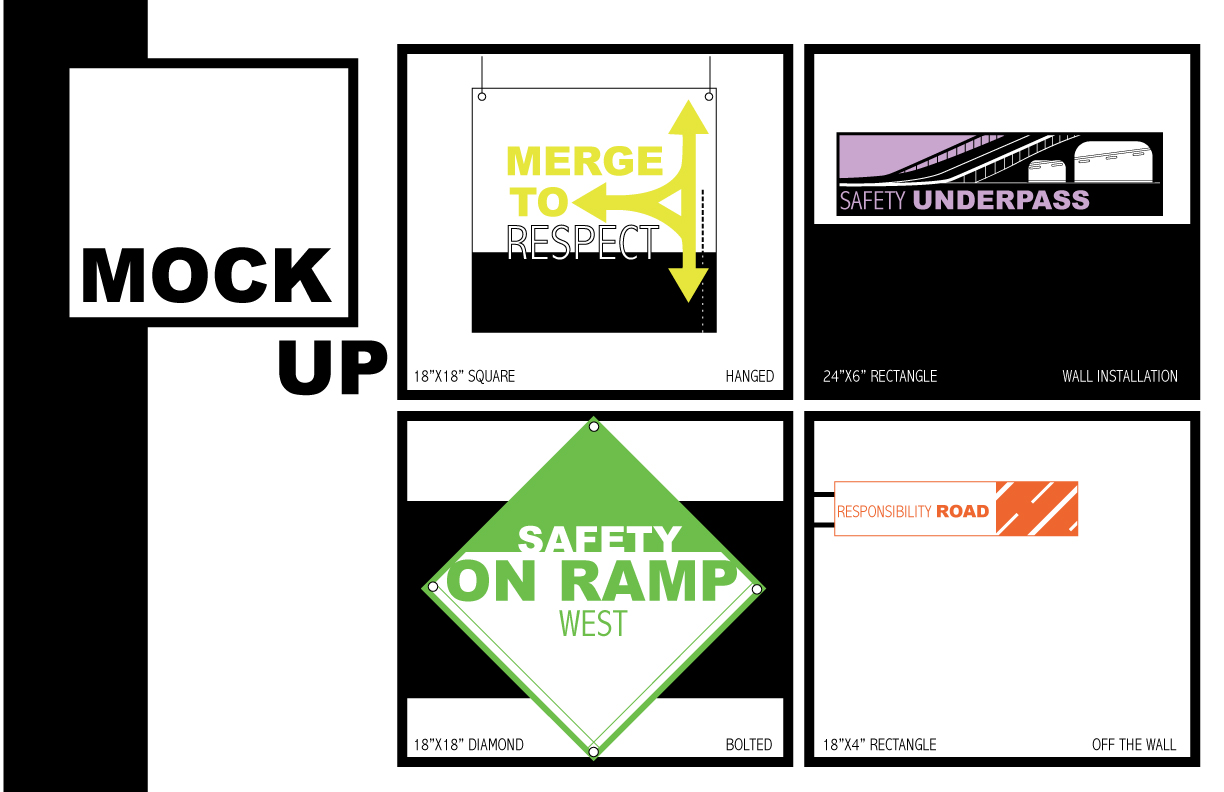 School Road SIgns by Isabelle Ruiz at Coroflot.com