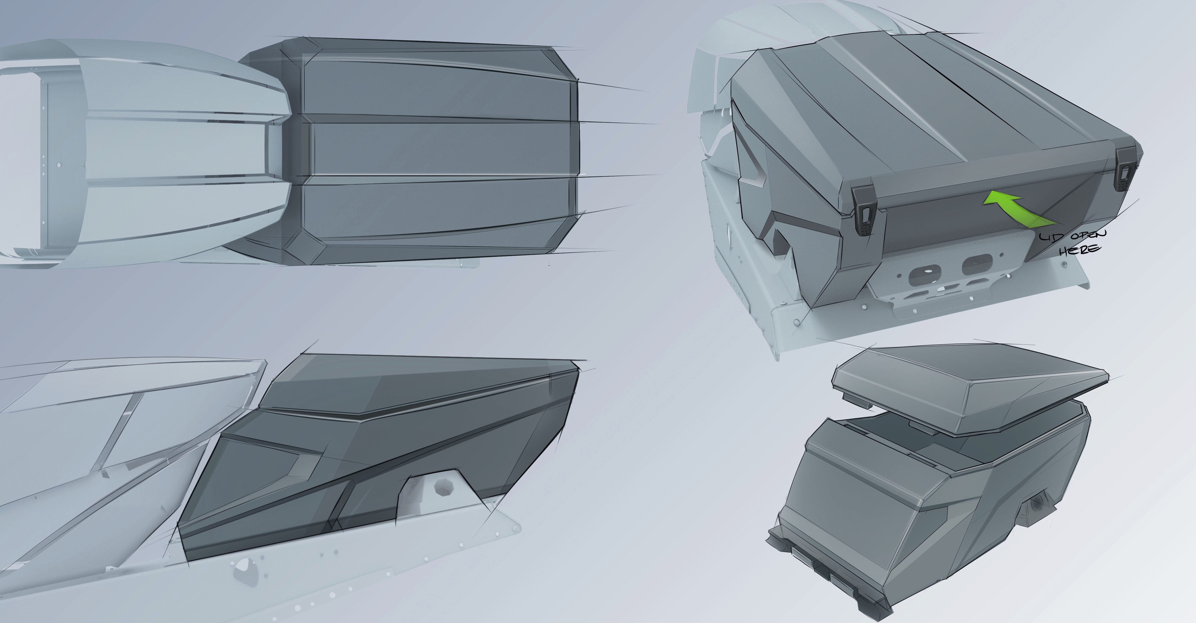 Snowmobile Cargo Box by John-Marc Brunet at Coroflot.com