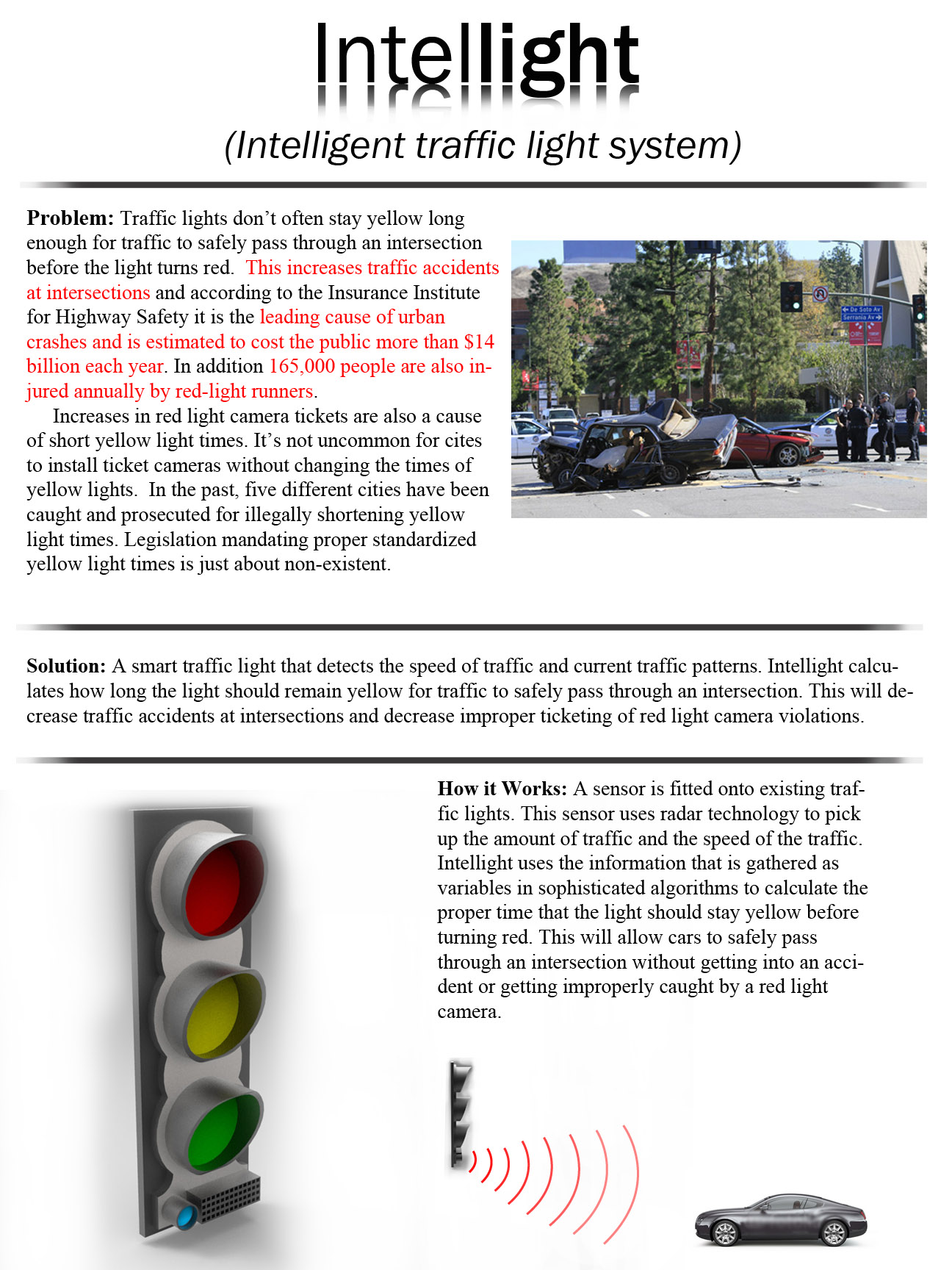 Intelligent Traffic Light System by Josh Sikora at Coroflot.com