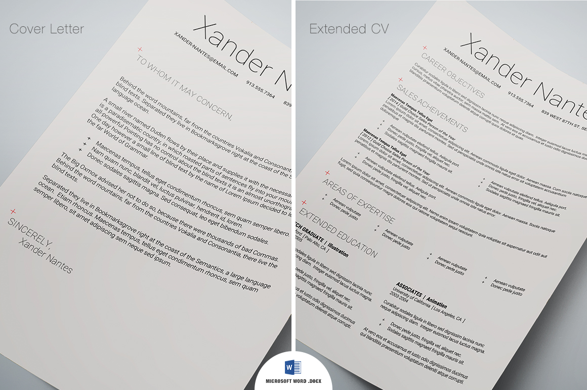 Hired - Swiss Style 5-Page Resume / CV Template by Mike Bradshaw at ...