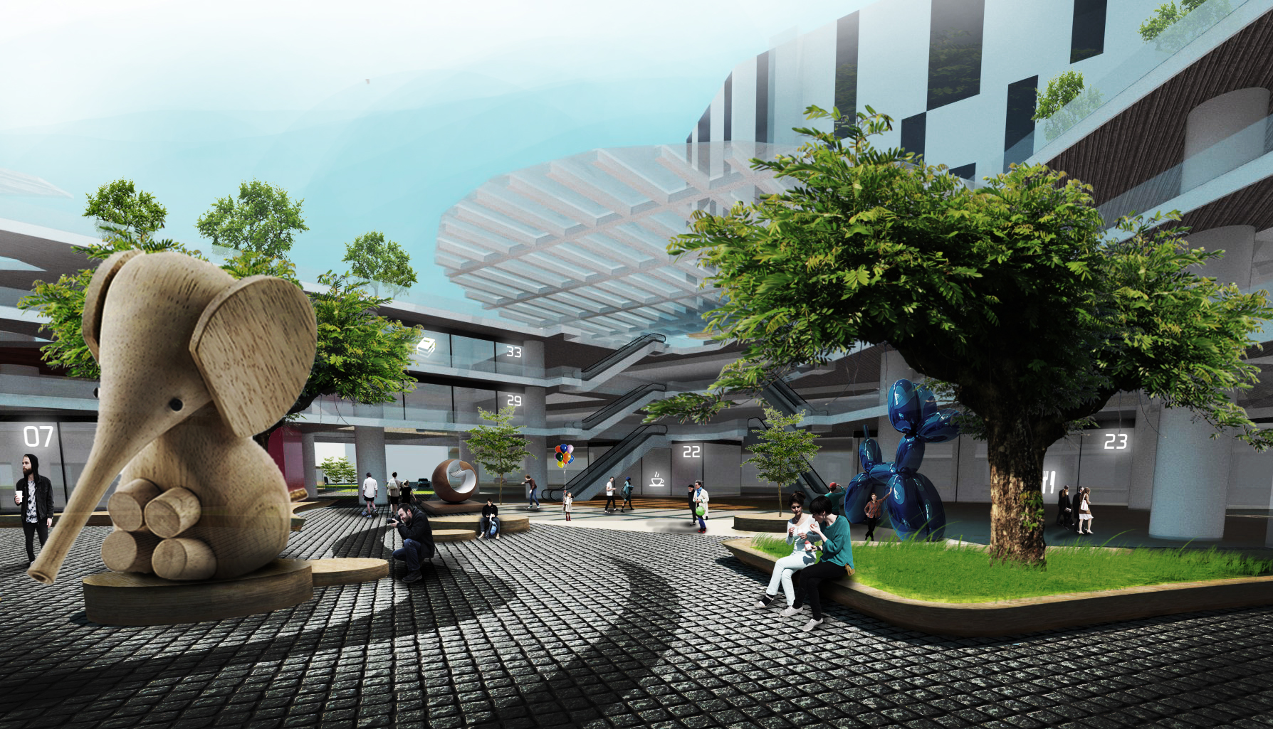 City Forest, Shopping Mall and Hotels by ridho darmawan at Coroflot.com