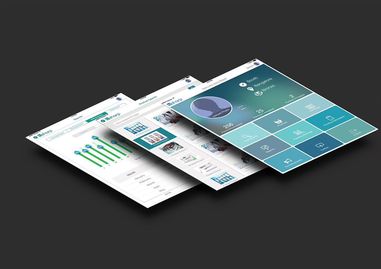 iPad App UI Template Design by Bishwajeet Urma at Coroflot.com