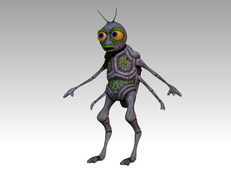 Bug character for animation by Christian Green at Coroflot.com