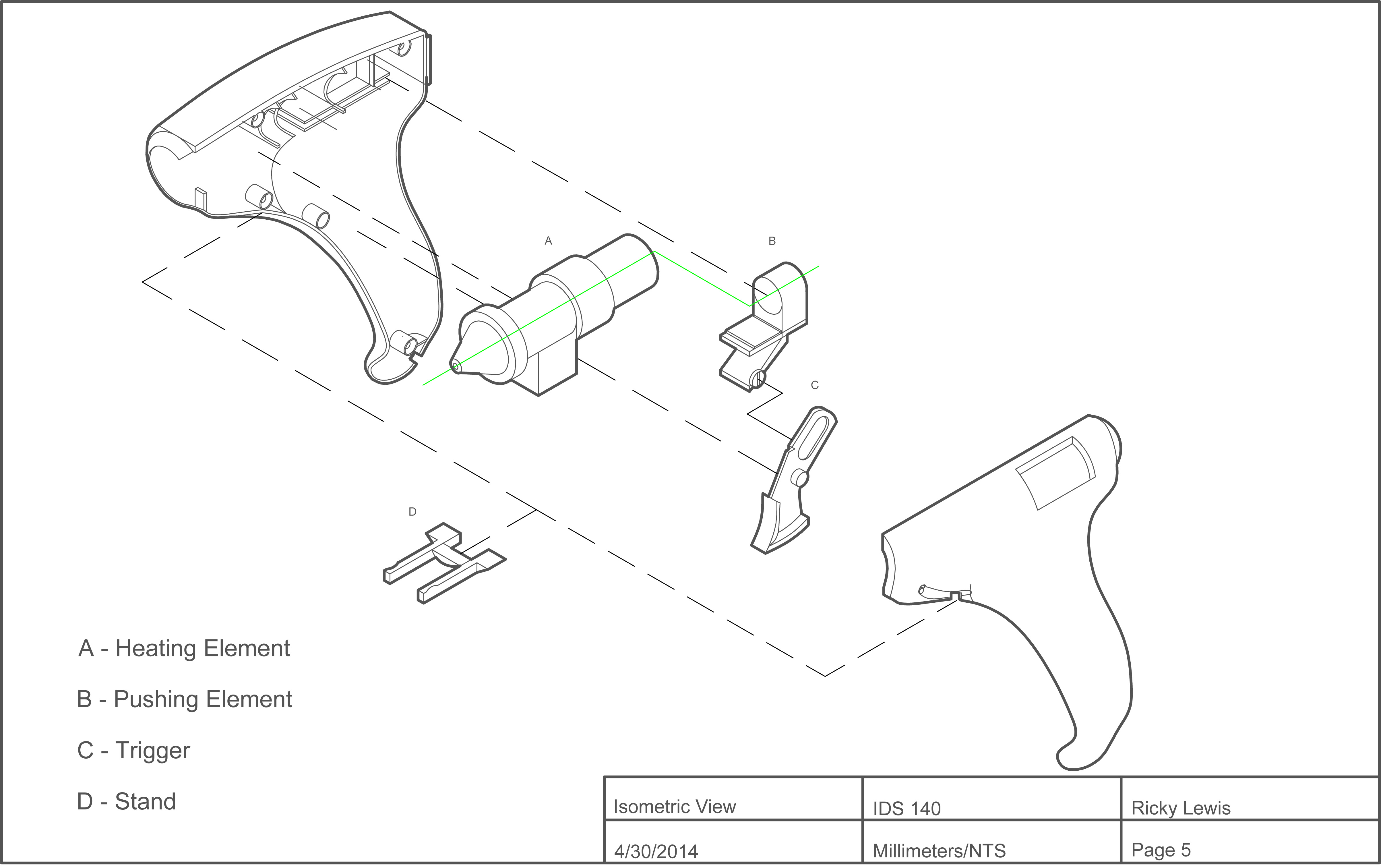 Glue Gun Autocad by Ricky Lewis at Coroflot.com