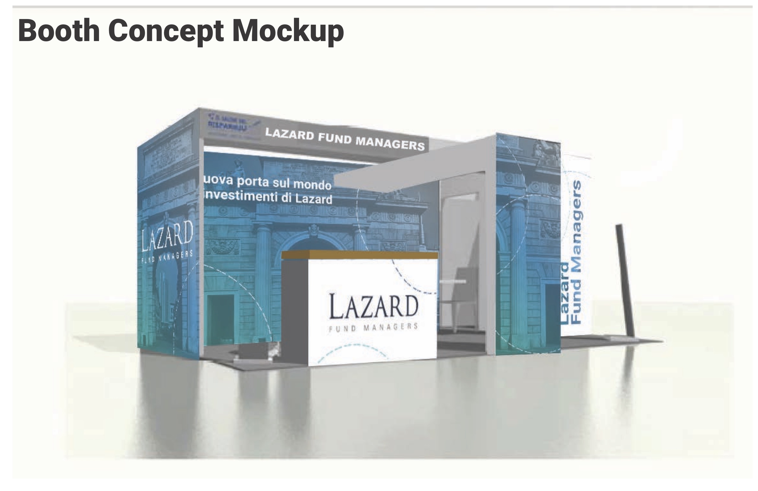 Conference Booth Design by Allison Romanillos Tkachenko at Coroflot.com