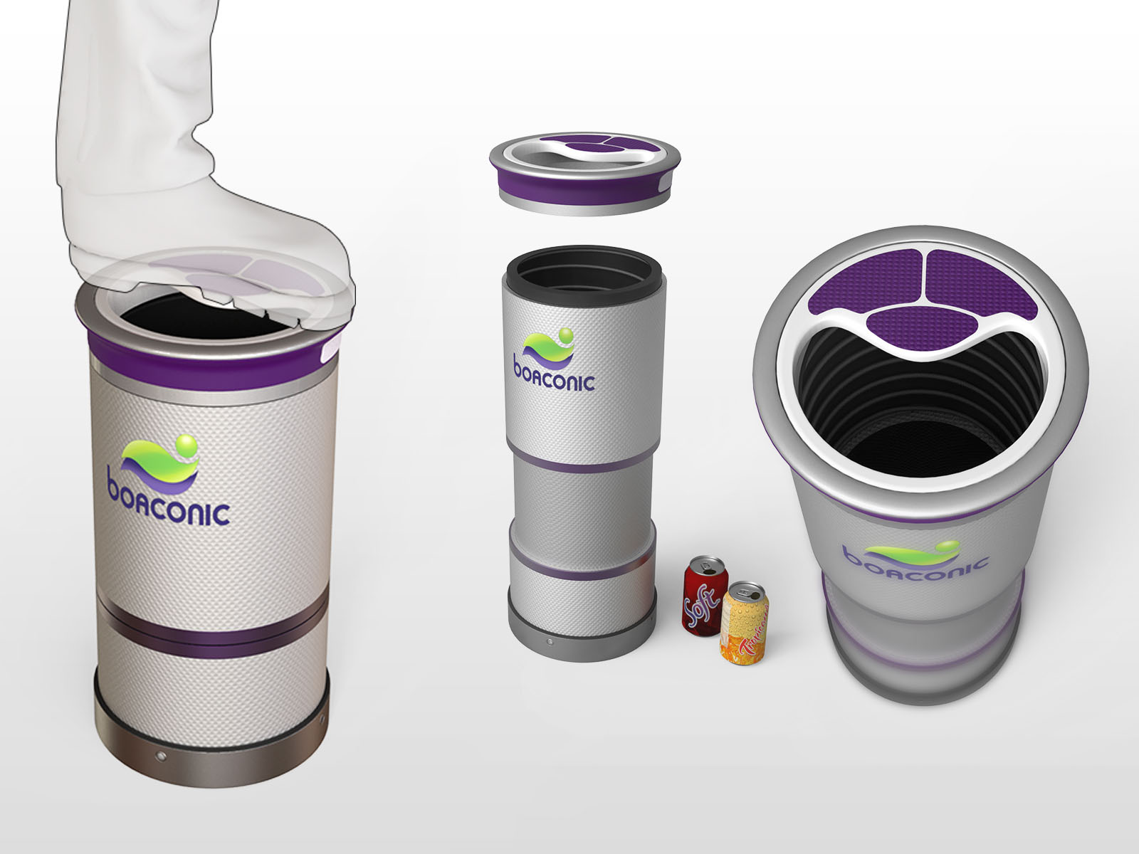 Boaconic Trash compressor by Gabriel Soufer at Coroflot.com