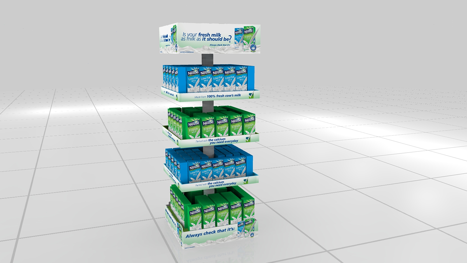 MILK DISPLAY by Leah De Vera at Coroflot.com