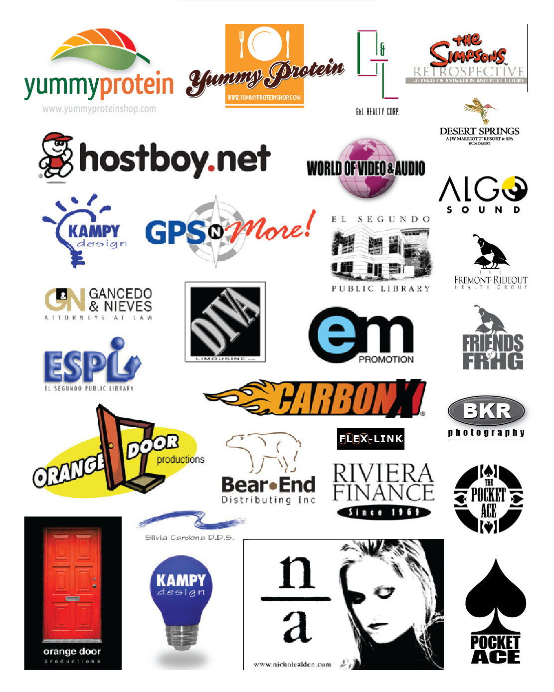 Miscellaneous logo designs by Scott Kampmeyer at Coroflot.com