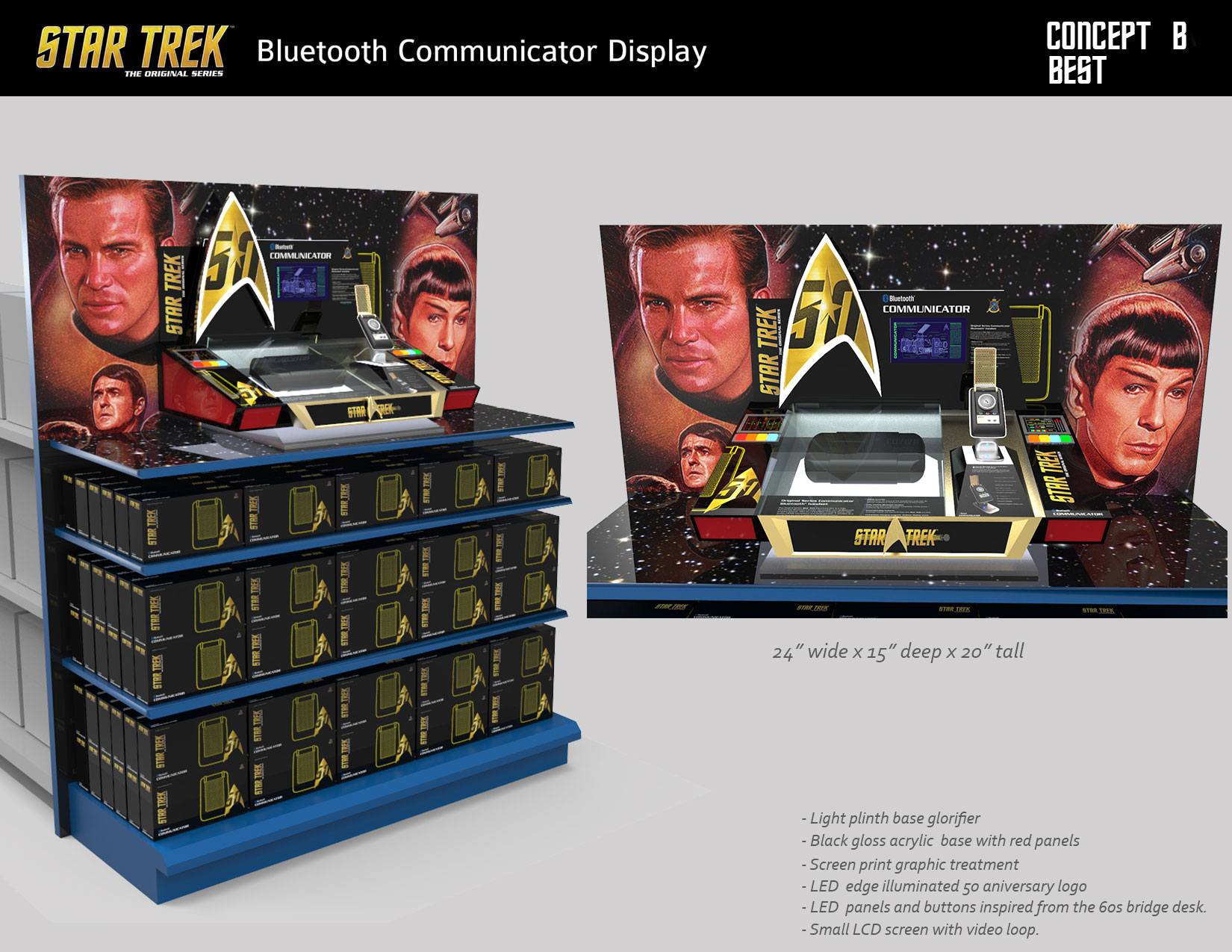 Star Trek Display by Marco Velasco at Coroflot.com