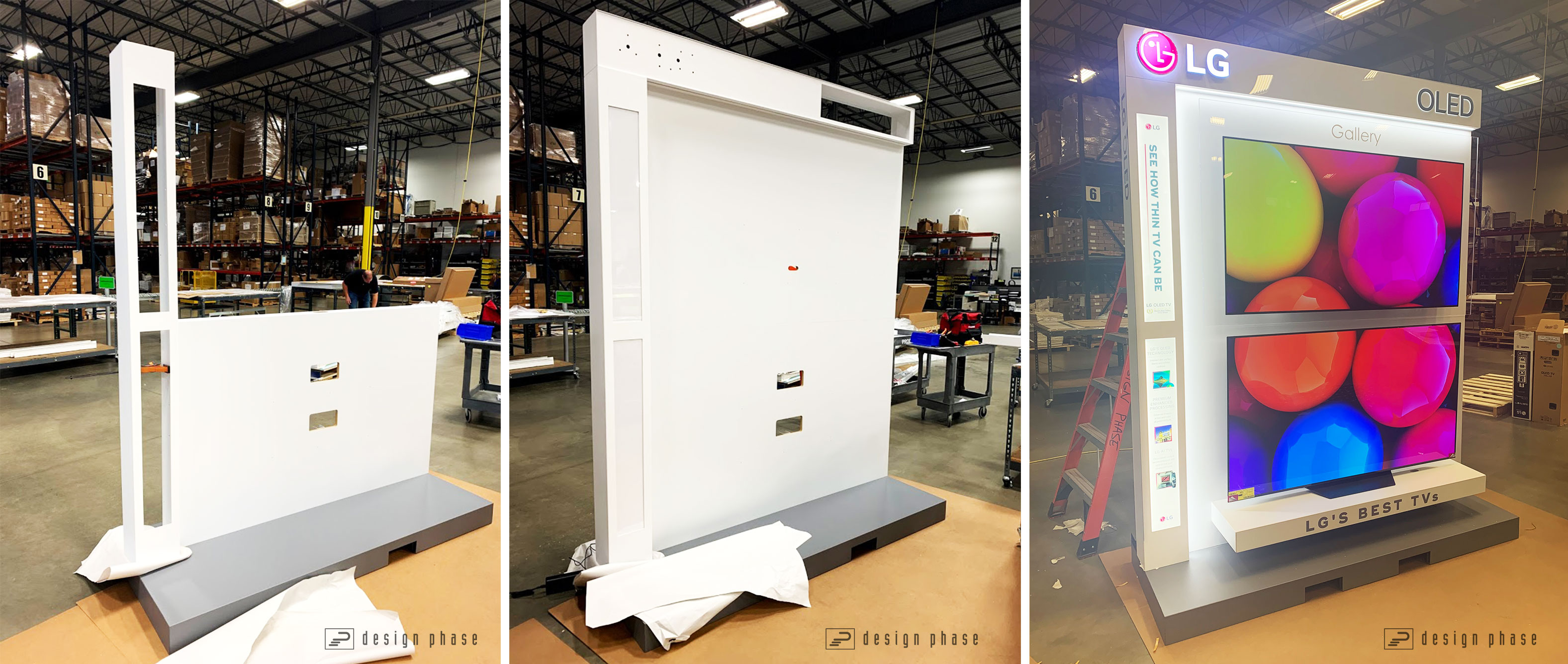 LG Costco Waterfall Endcap Display by Marco Velasco at Coroflot.com