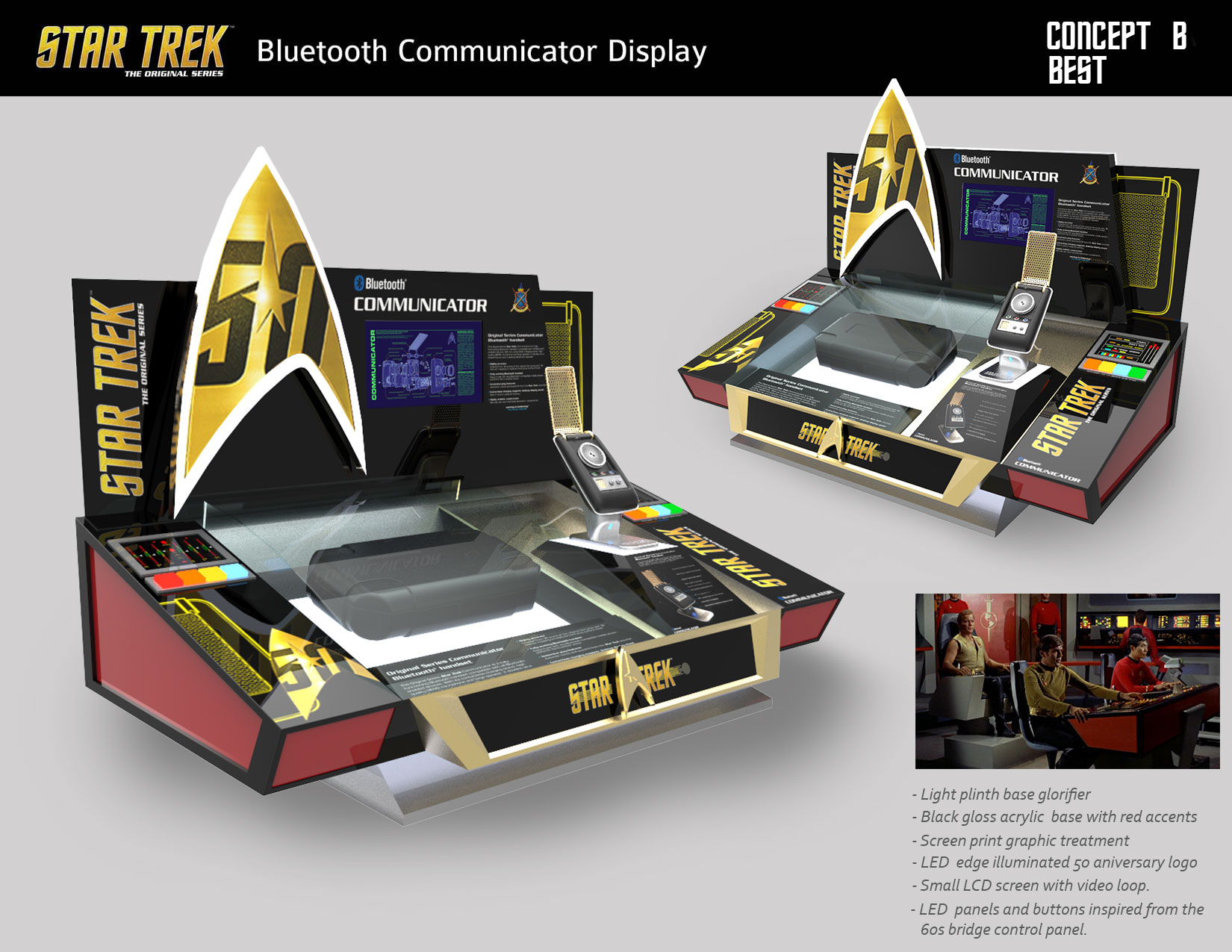 Star Trek Display by Marco Velasco at Coroflot.com