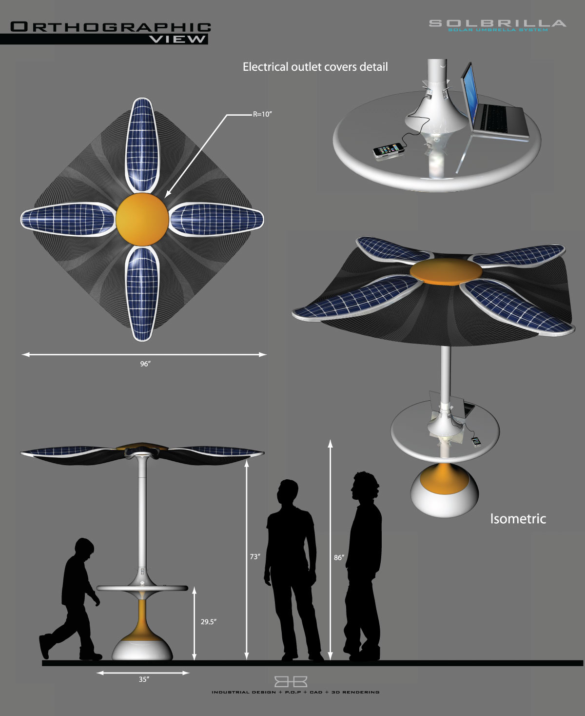 SOLBRILLA- SOLAR UMBRELLA SYSTEM by Marco Velasco at Coroflot.com