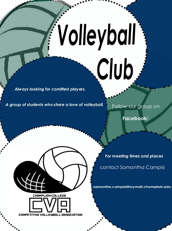 Volleyball Club Poster by Danielle Lax at Coroflot.com