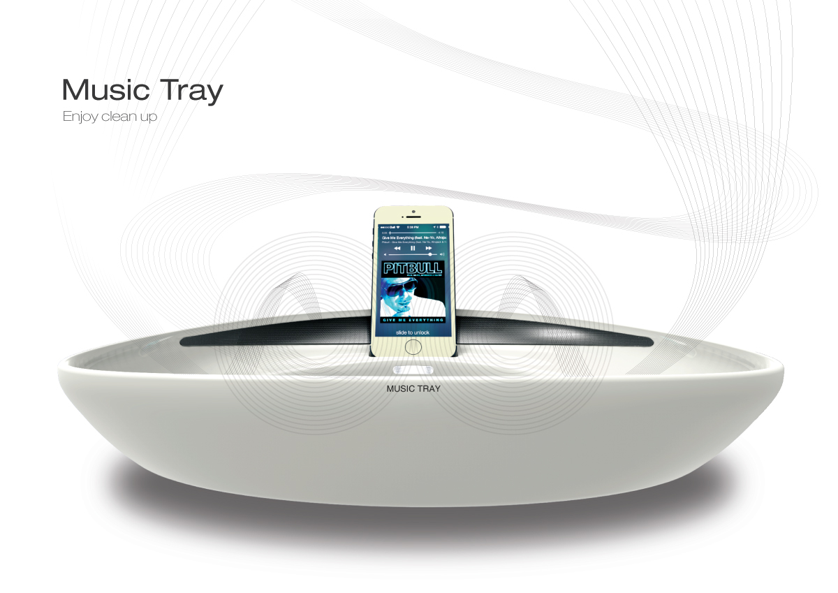 Music Tray(+mock up) by Seong-Hyun Kim at Coroflot.com