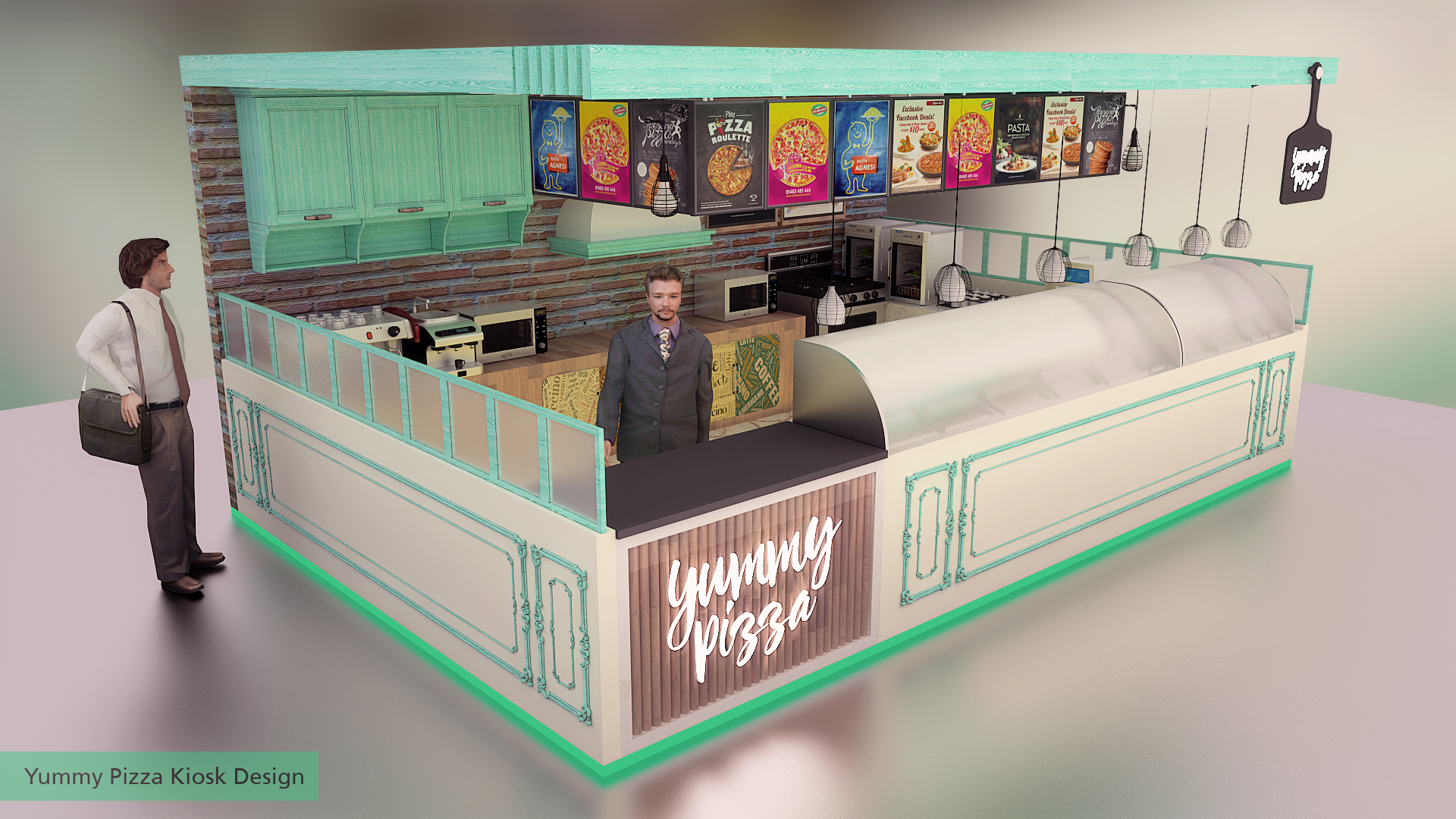 food kiosk design by Adnan Shirazi at Coroflot.com