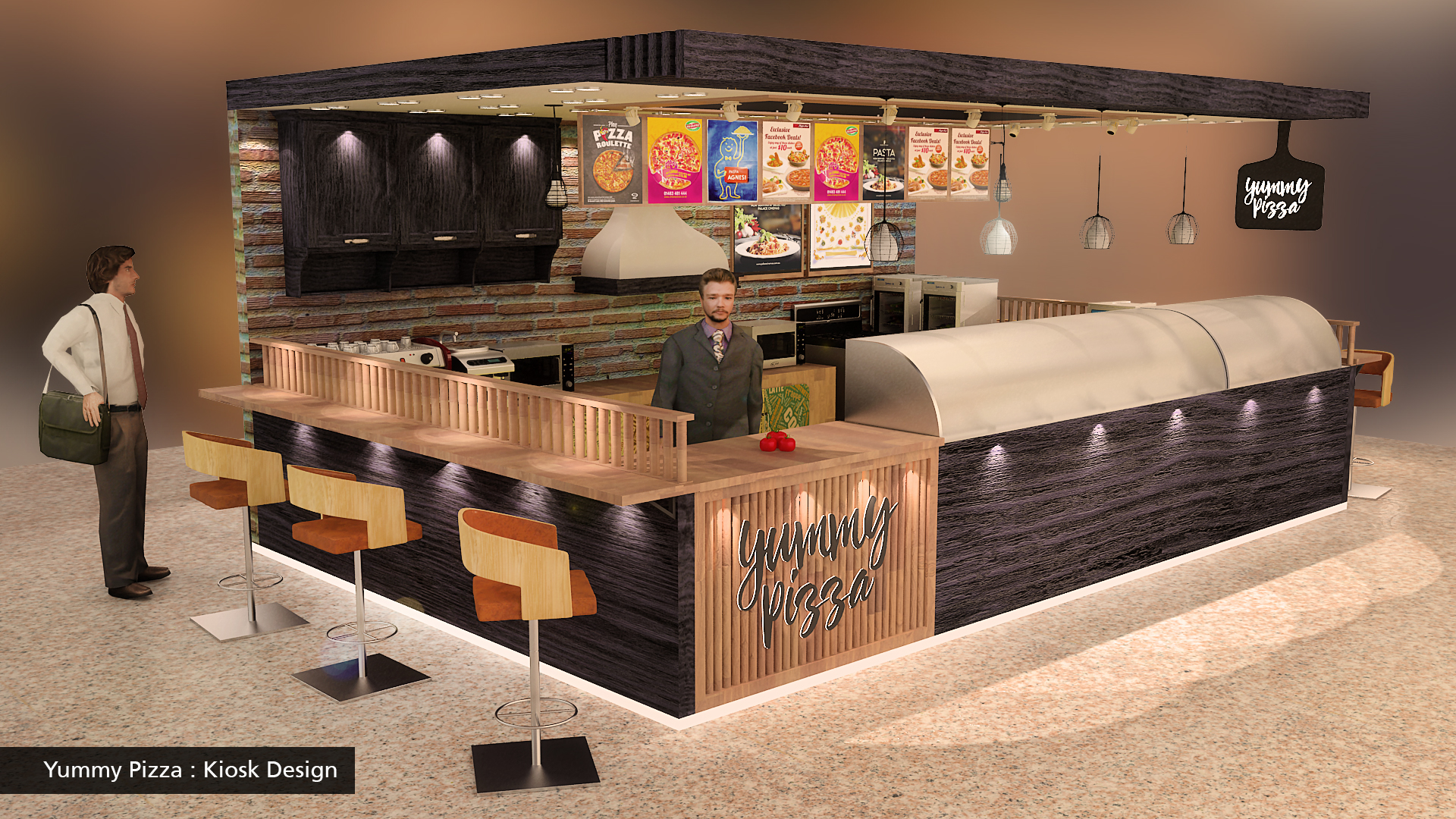 food kiosk design by Adnan Shirazi at Coroflot.com