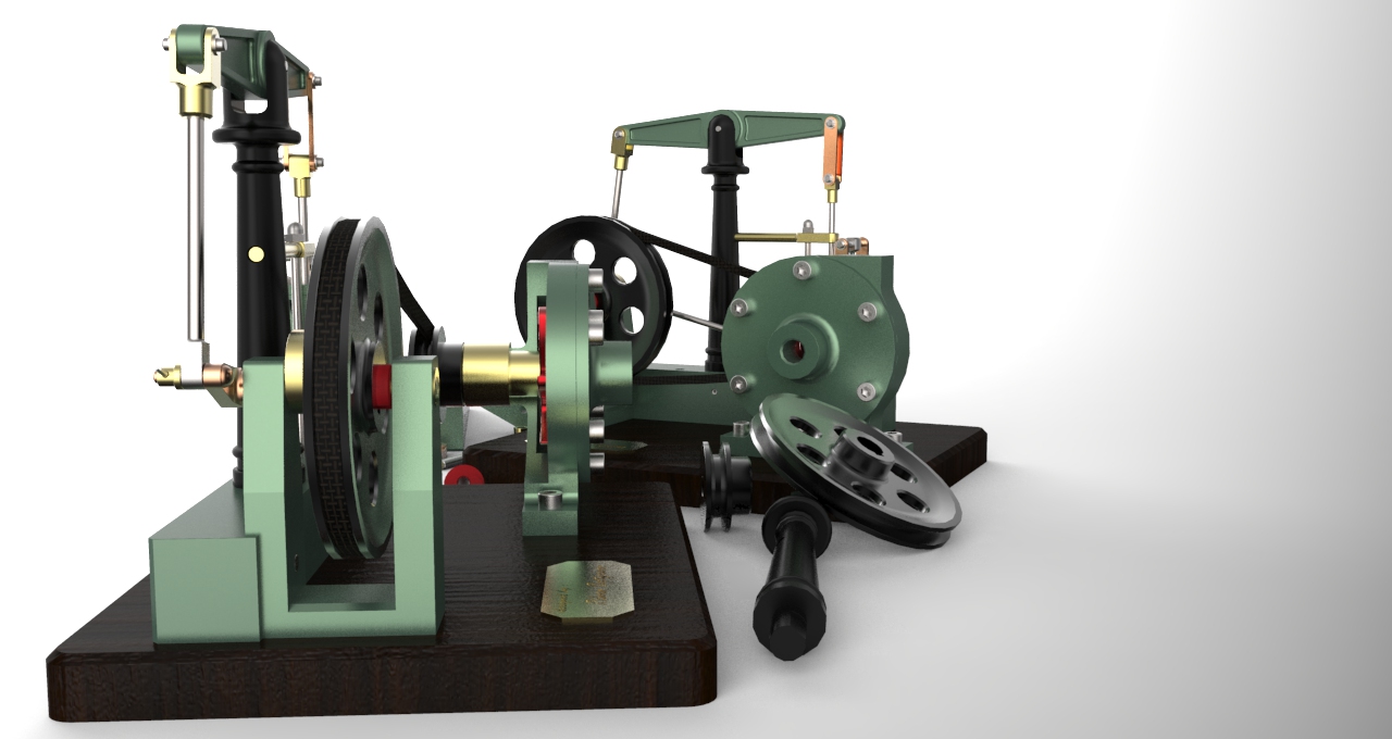 Steam Engine with Horizontal Beam and Centrifugal Pump by Ridwan ...