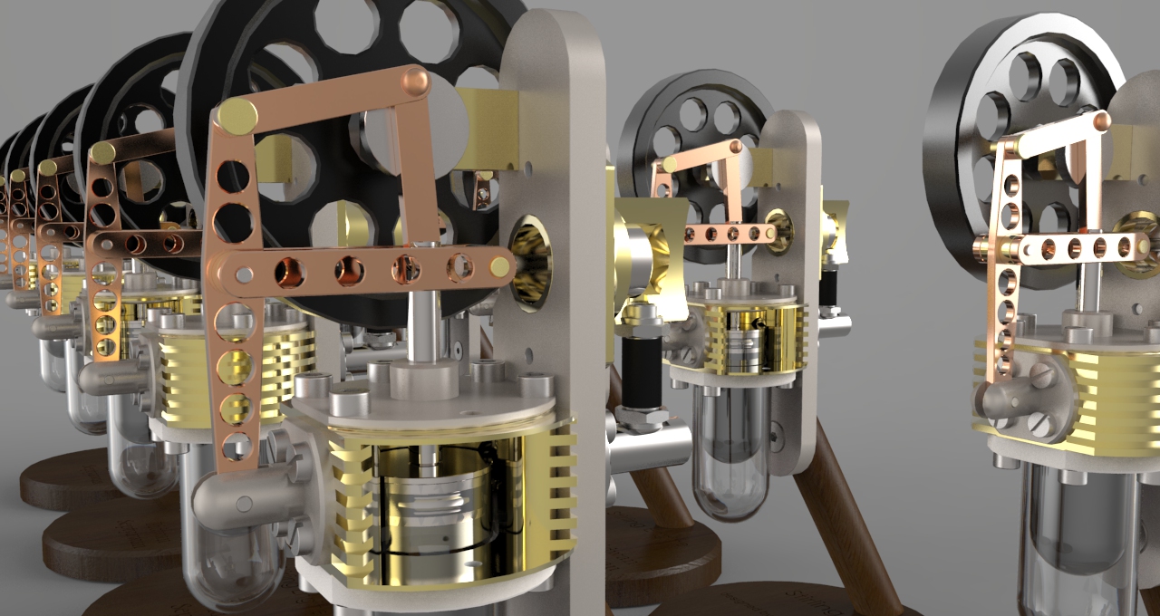Vertical Stirling Engine by Ridwan Septyawan at Coroflot.com