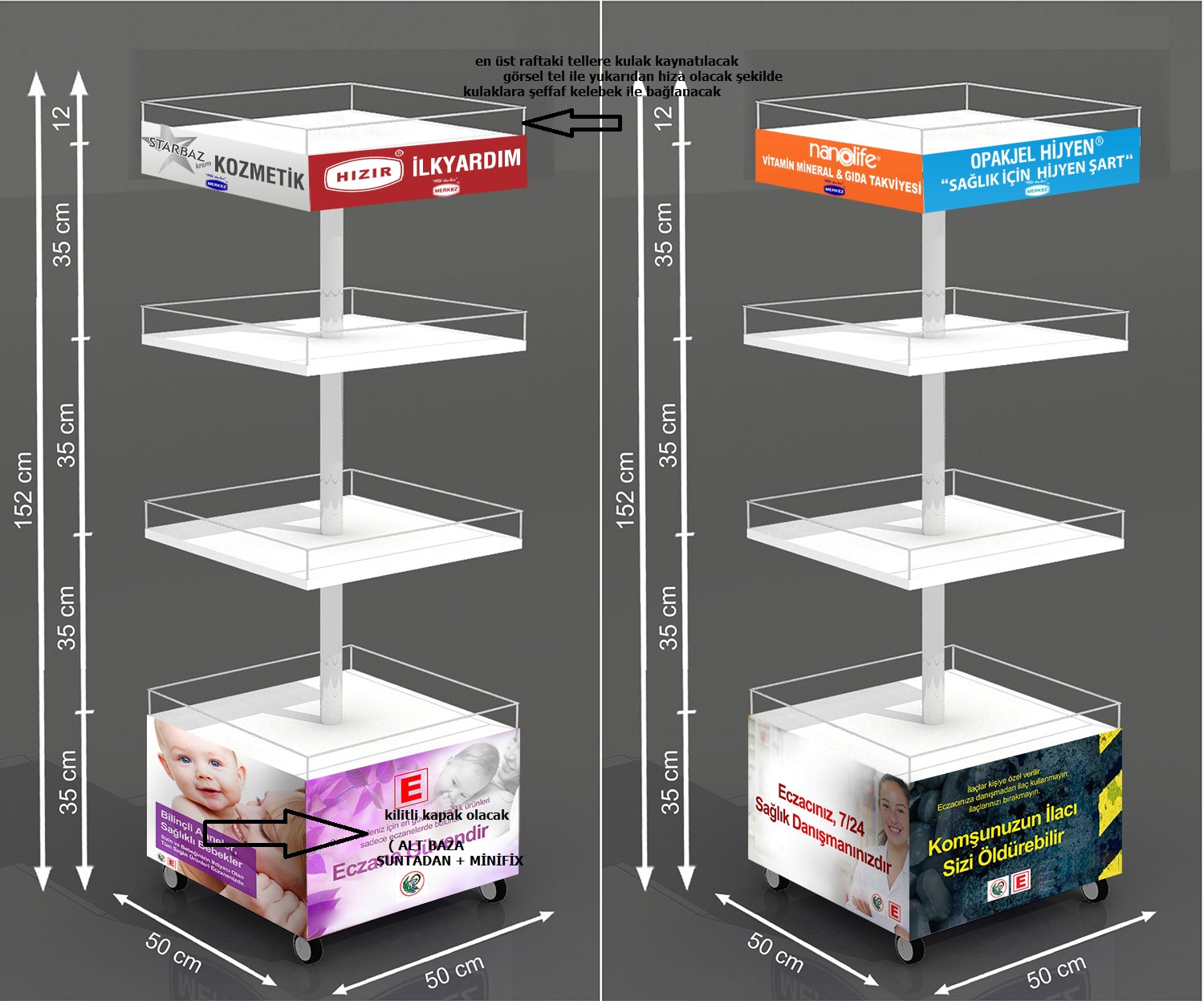 Middle Area & Dummy Displays by Relax Stand at Coroflot.com