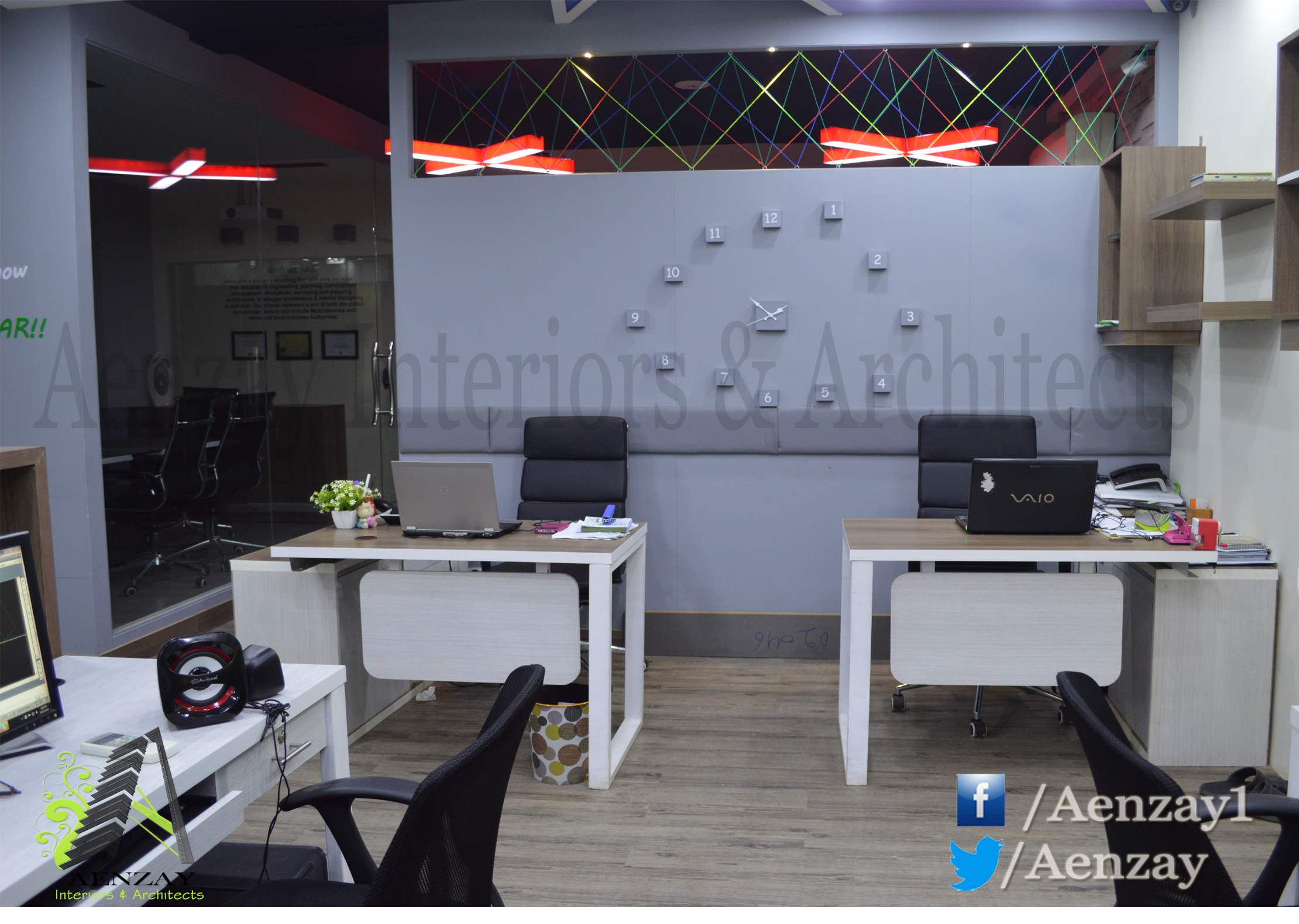 Aenzay Office - Staff area design & Executed pictures by Aenzay ...