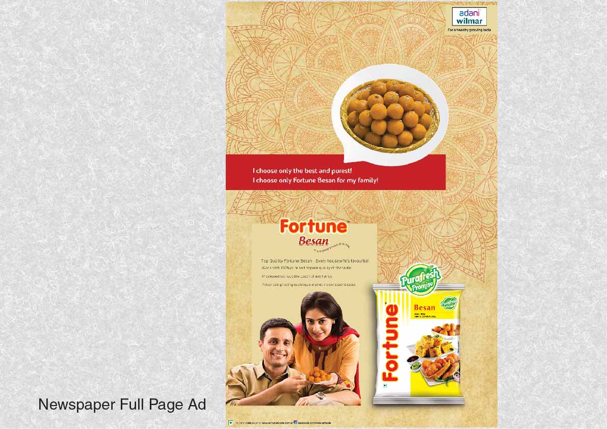 ADANI FORTUNE BESAN ADS by hitarthi shah at Coroflot.com