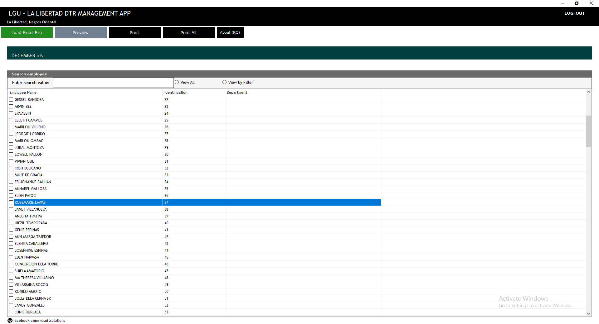 LGU DTR Manager by Raben Casas at Coroflot.com