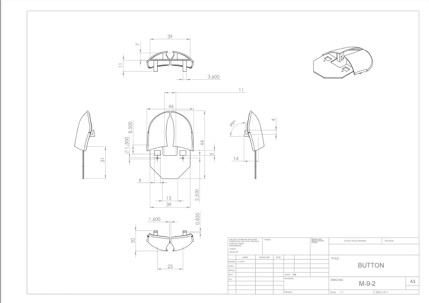 Mouse 3D model with Technical Drawing by Yixing Lu at Coroflot.com