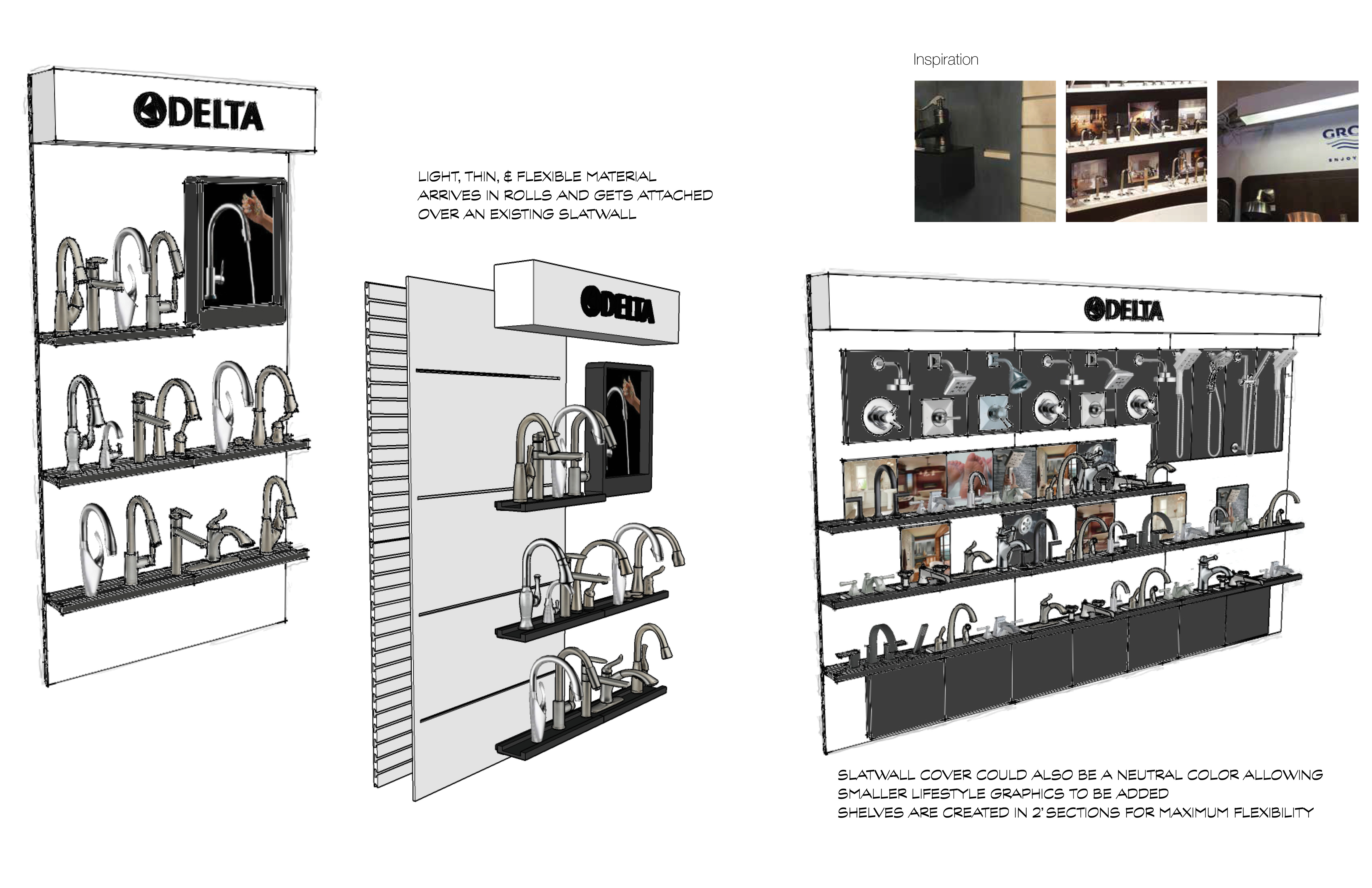 Delta Faucet Displays by Jessica Wolf at Coroflot.com