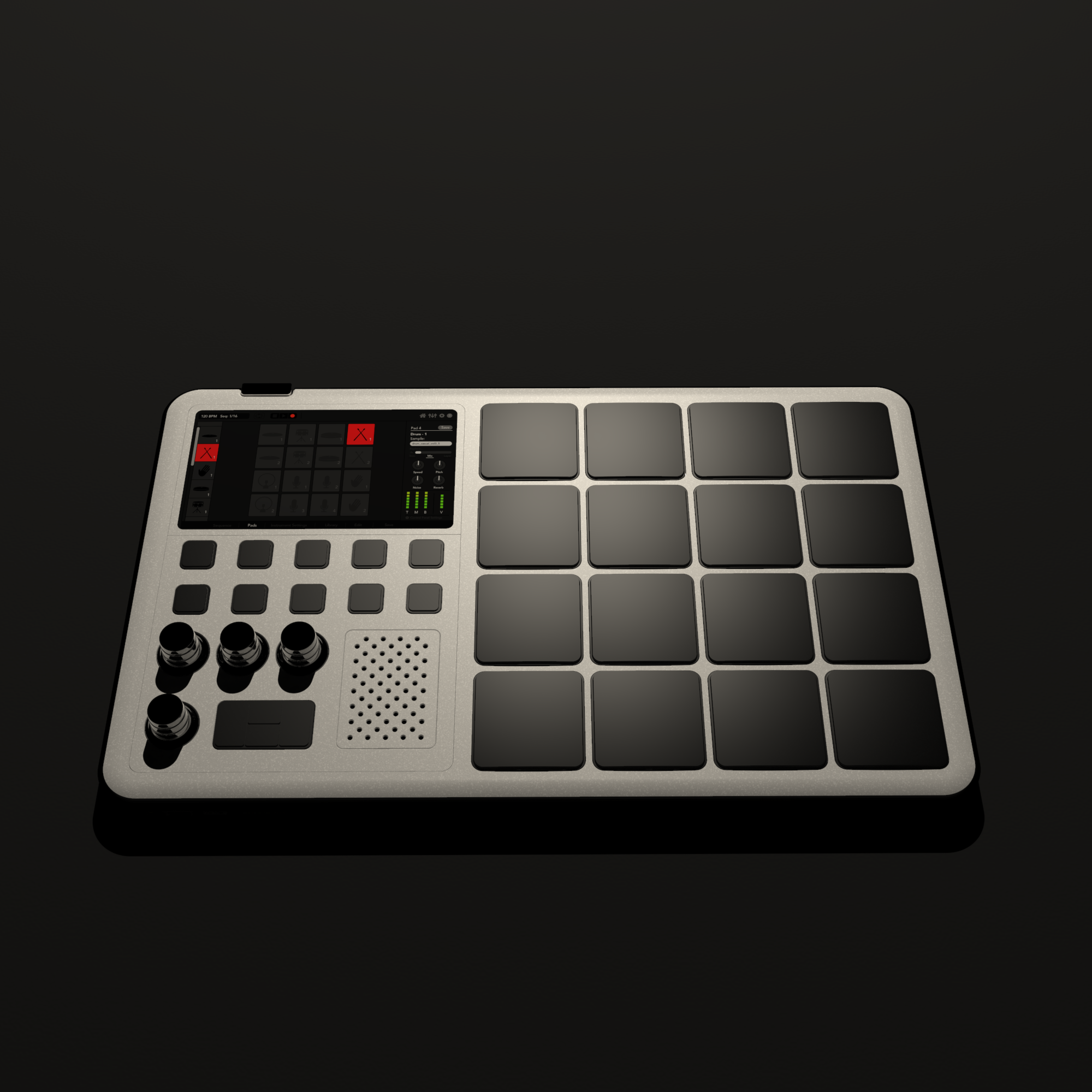 Portable Drum-Machine Concept by Matthew Selnick at Coroflot.com