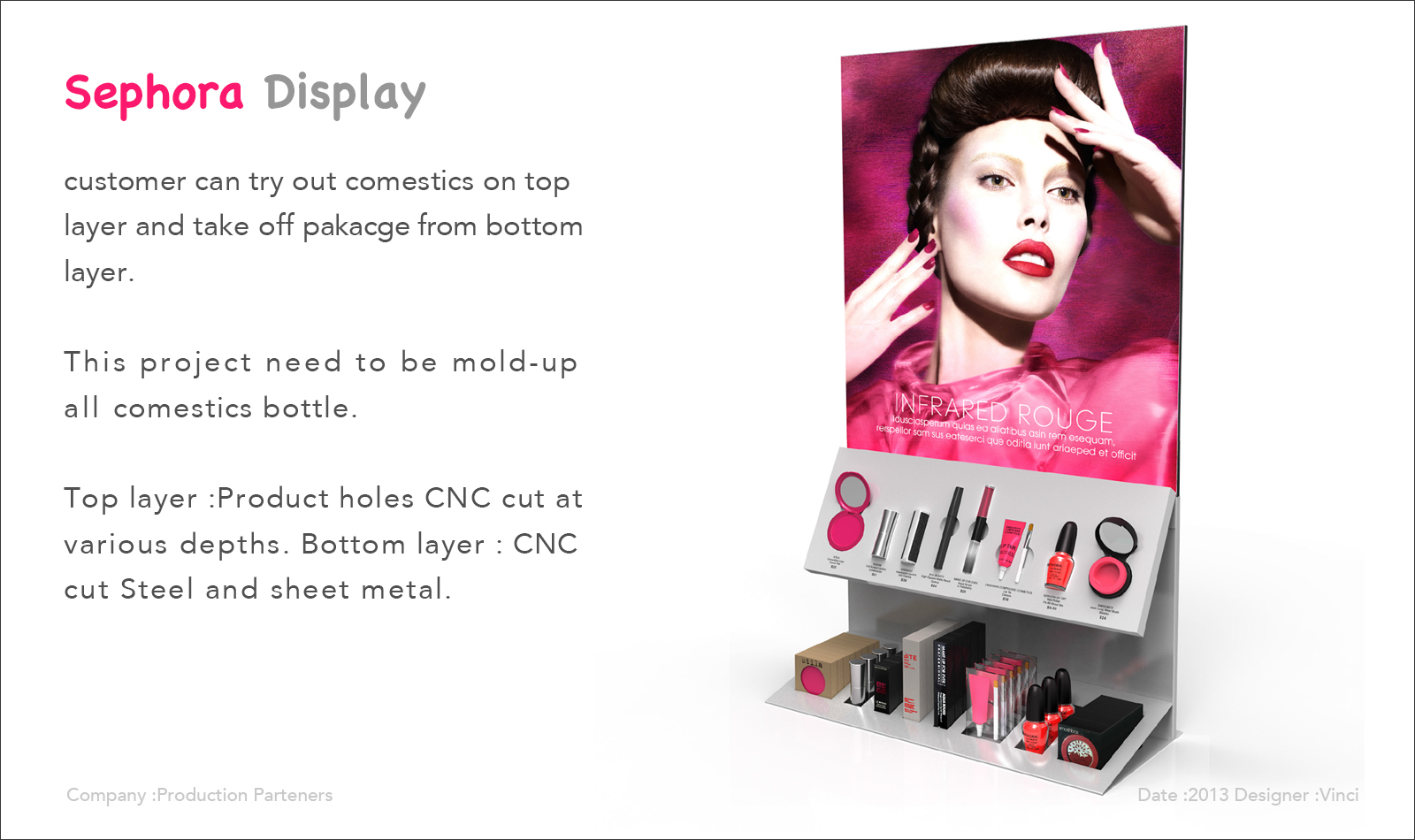 Display design for SEPHORA by Vinci YUAN at Coroflot.com