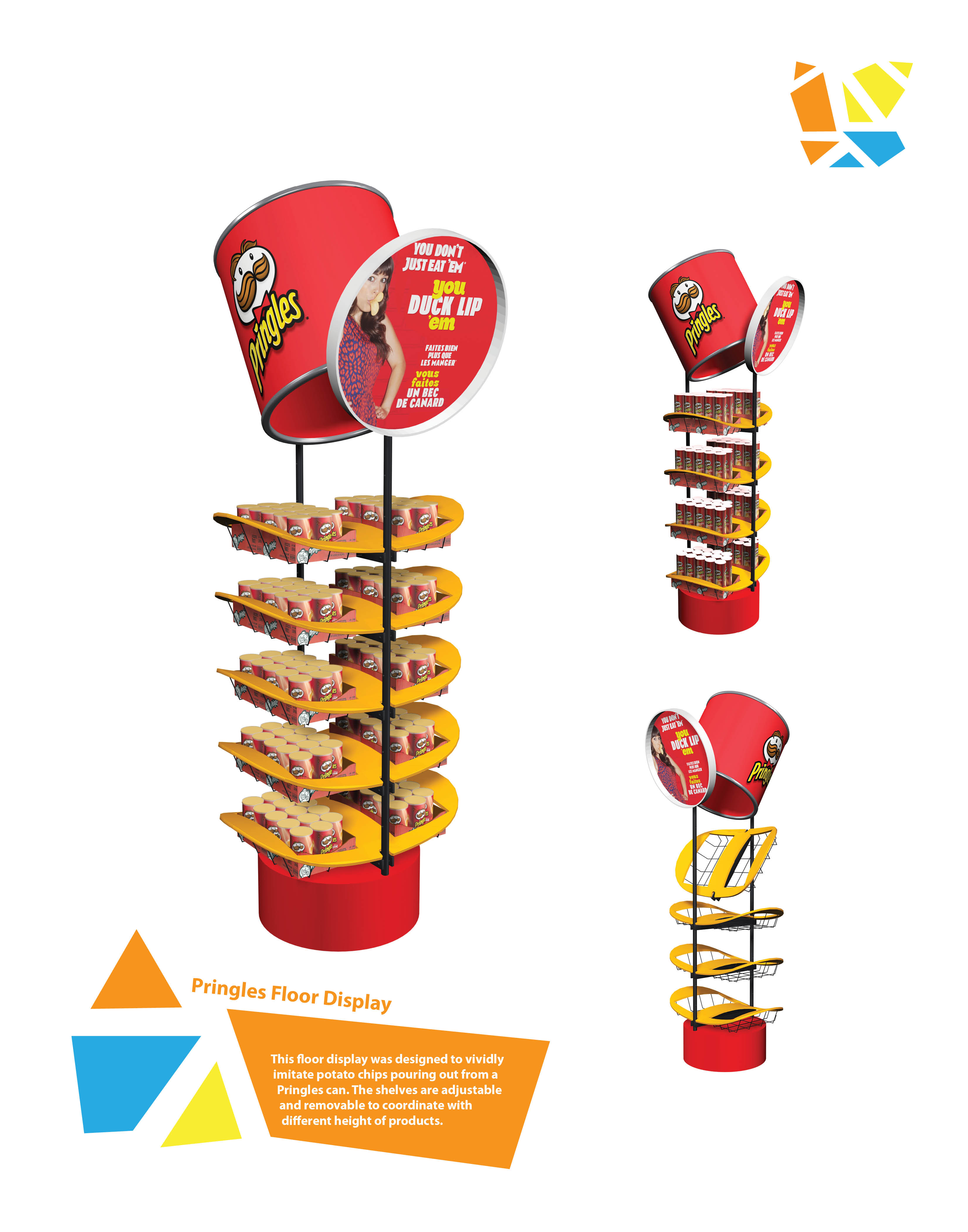Pringles Floor Display by Heng Sun at Coroflot.com