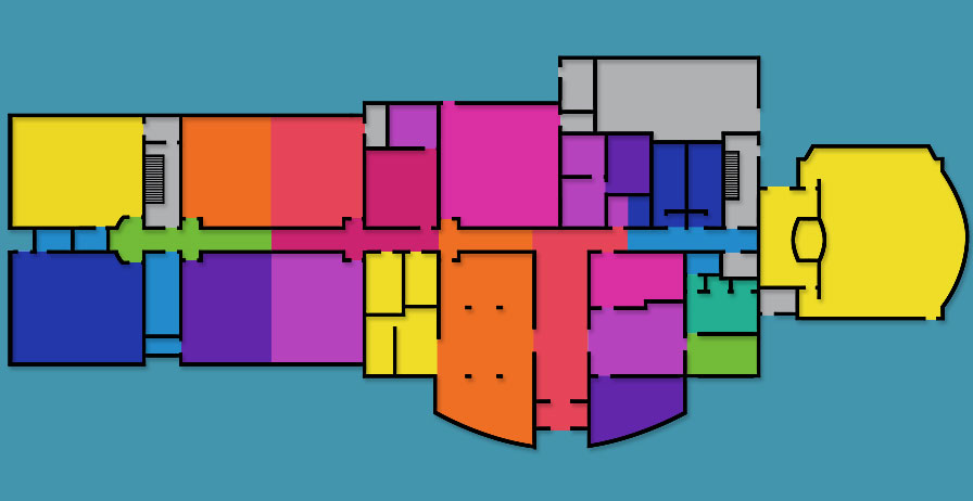 Floor plan interface examples by Joel Calvin, M Ed at Coroflot.com