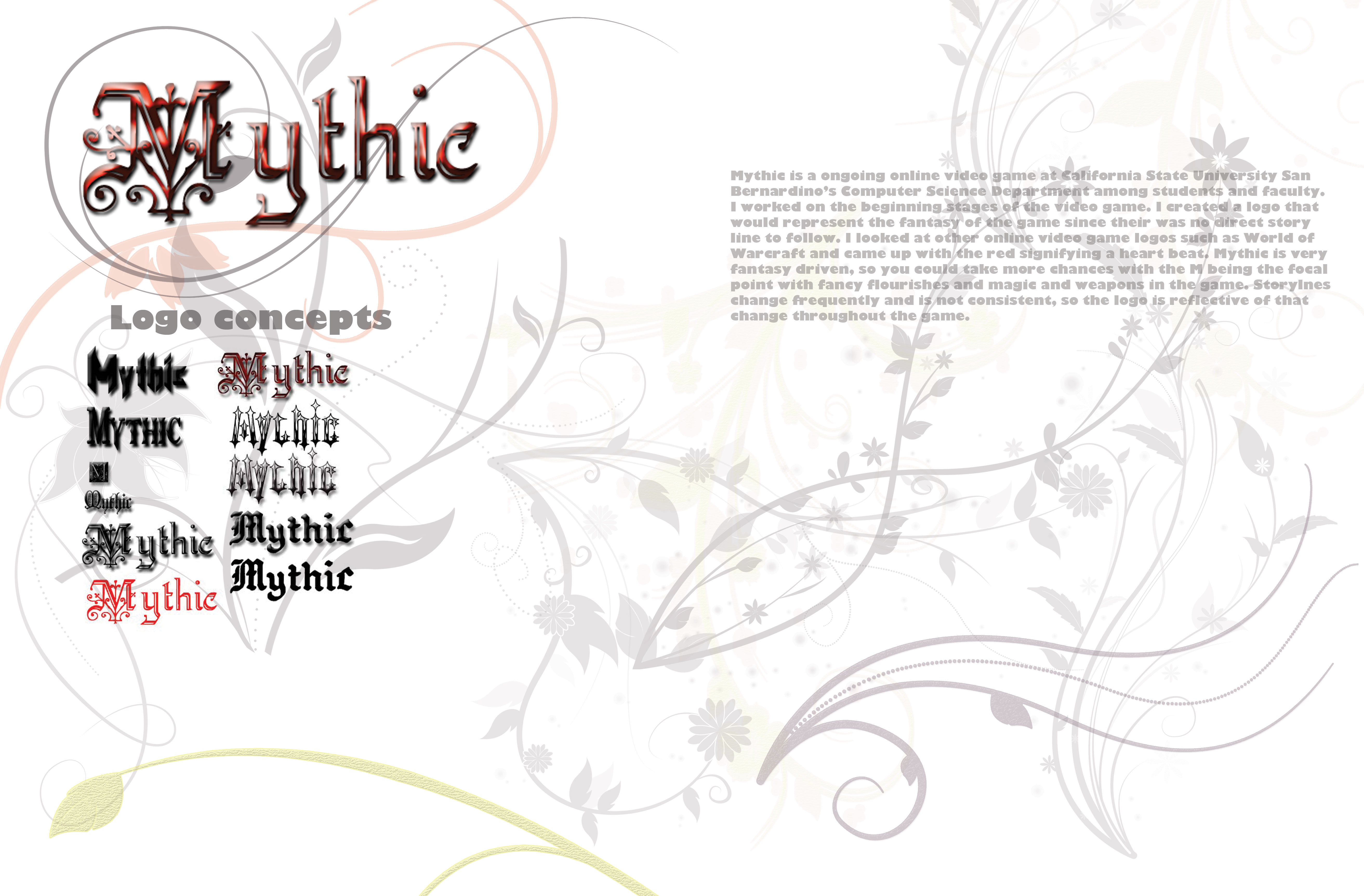 Mythic logo by STACY M. at Coroflot.com