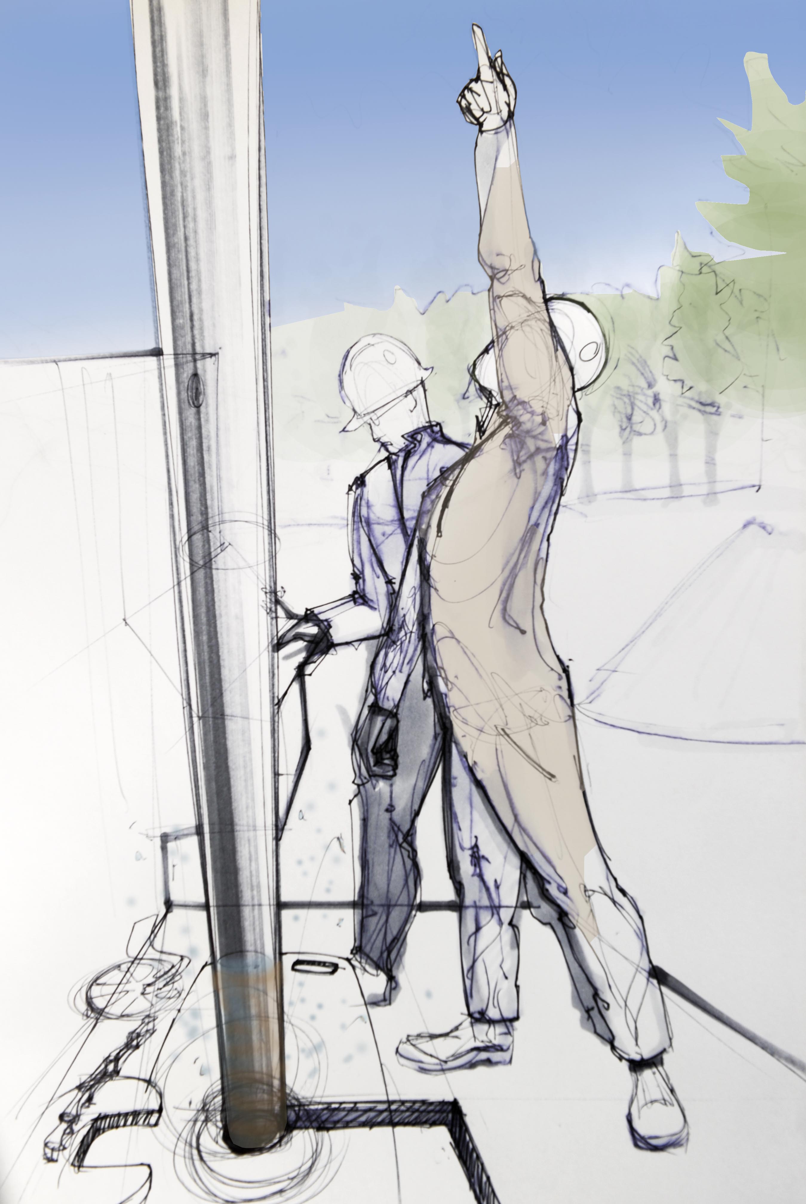 Water Well sketch by Daniel Garas at Coroflot.com